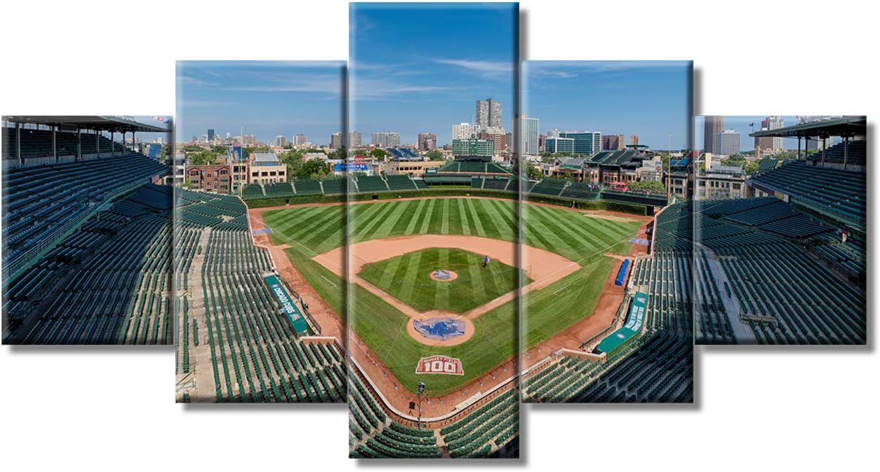 Amazon.com: TUMOVO 5 Piece Giclee Baseball Field Canvas Prints Wall Art ...