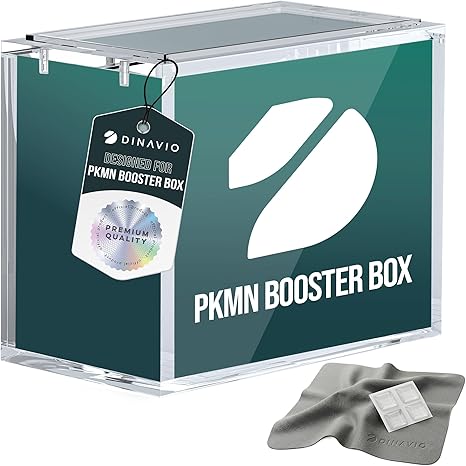 Amazon.com: Dinavio Crafthouse PKMN Booster Box Case Acrylic Display ...