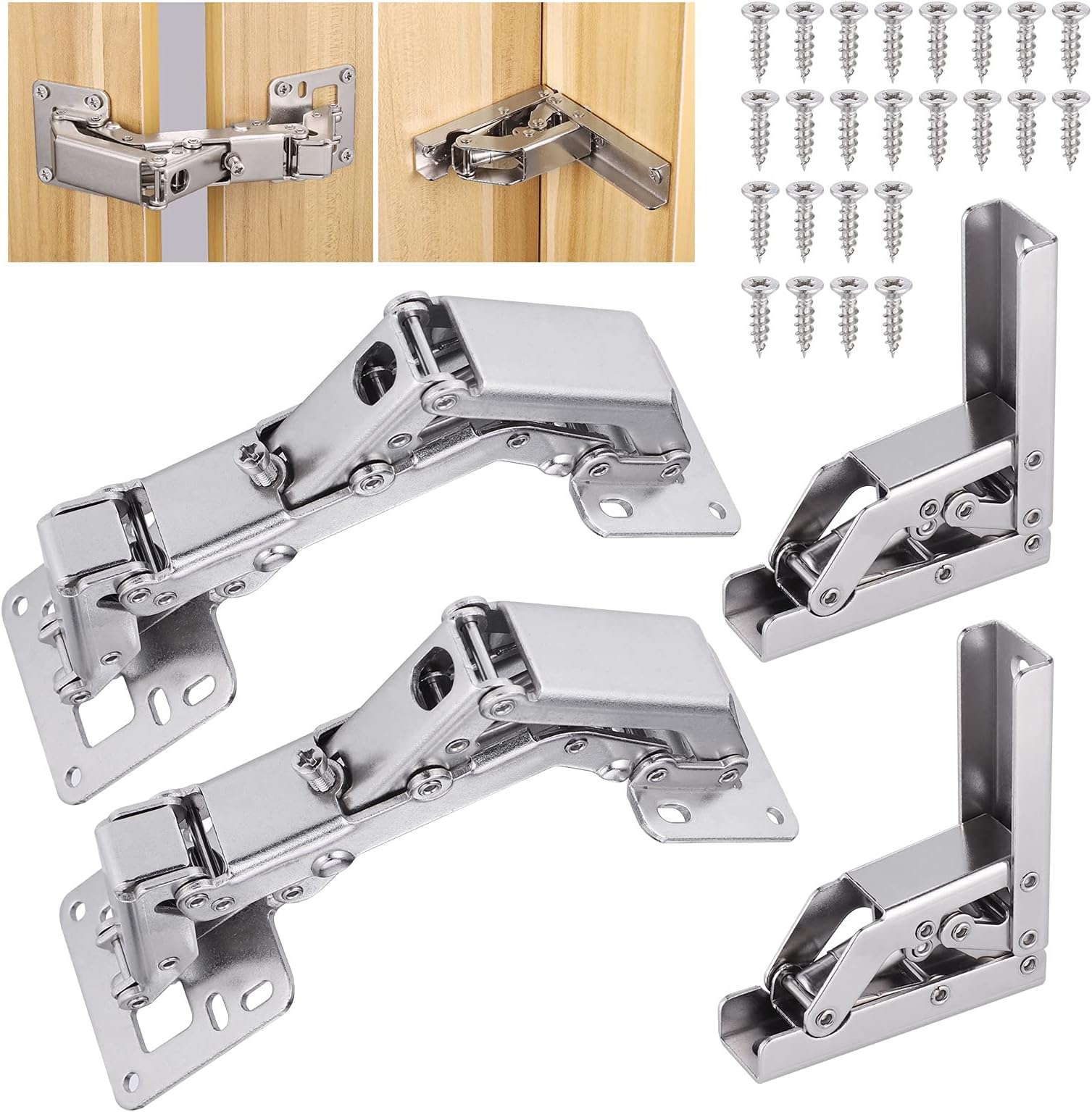 90 Degree Folding Door/Shelf Hinge Hidden Bracket Table Holder ...