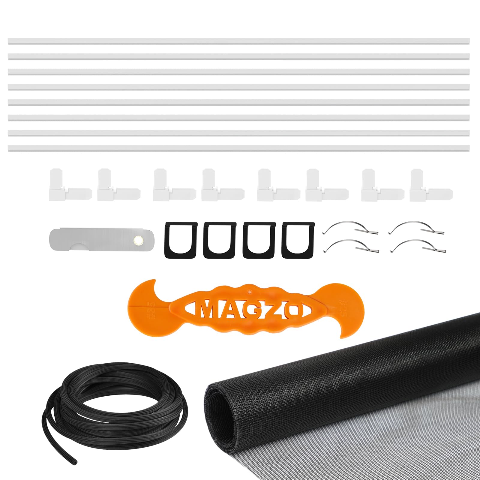 Snapklik.com : Window Screen Replacement Kit-2 Packs, DIY Aluminum ...