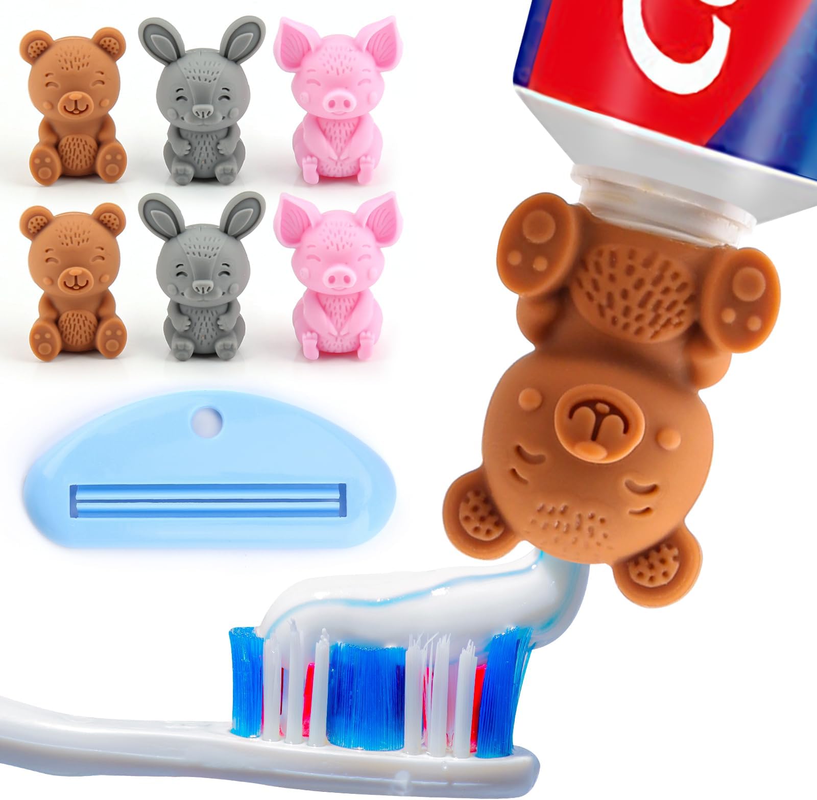 Amazon.com: 3-Pack Pooping Dog Butt Toothpaste Topper, Funny Toothpaste ...