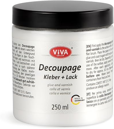Amazon.com: Viva Decor Decoupage Glue & Varnish, 8.45 oz, Clear : Arts ...