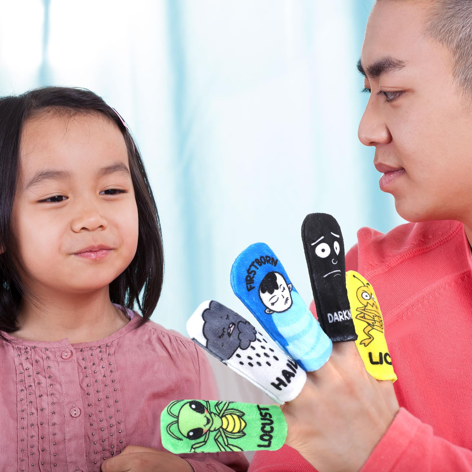 Snapklik.com : 10 Pcs Passover Plagues Finger Puppets For Kids Plush ...