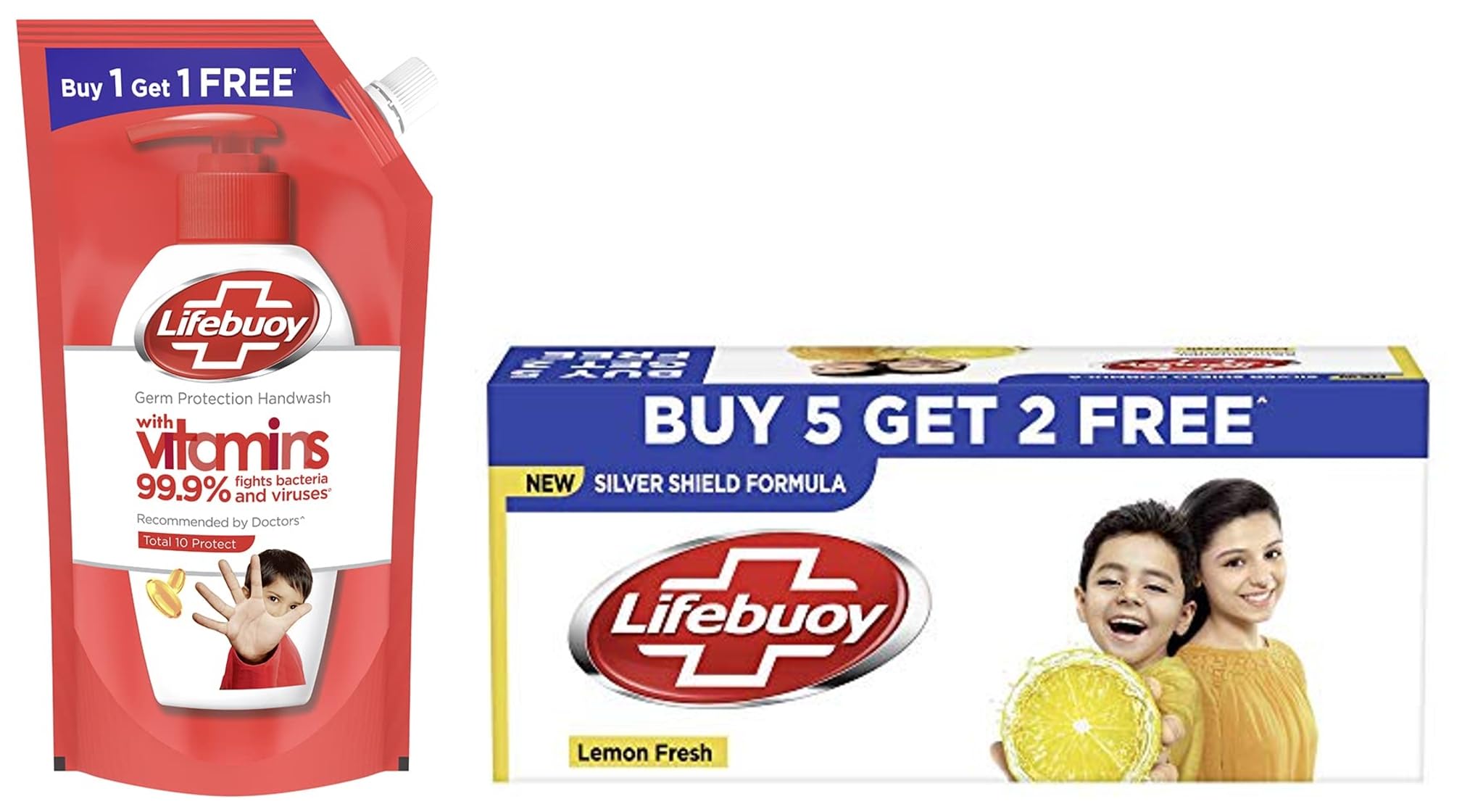 Buy Lifebuoy Lemon Fresh Soap, 125 G (Pack Of 7) With (Buy 5 Get 2 Free ...