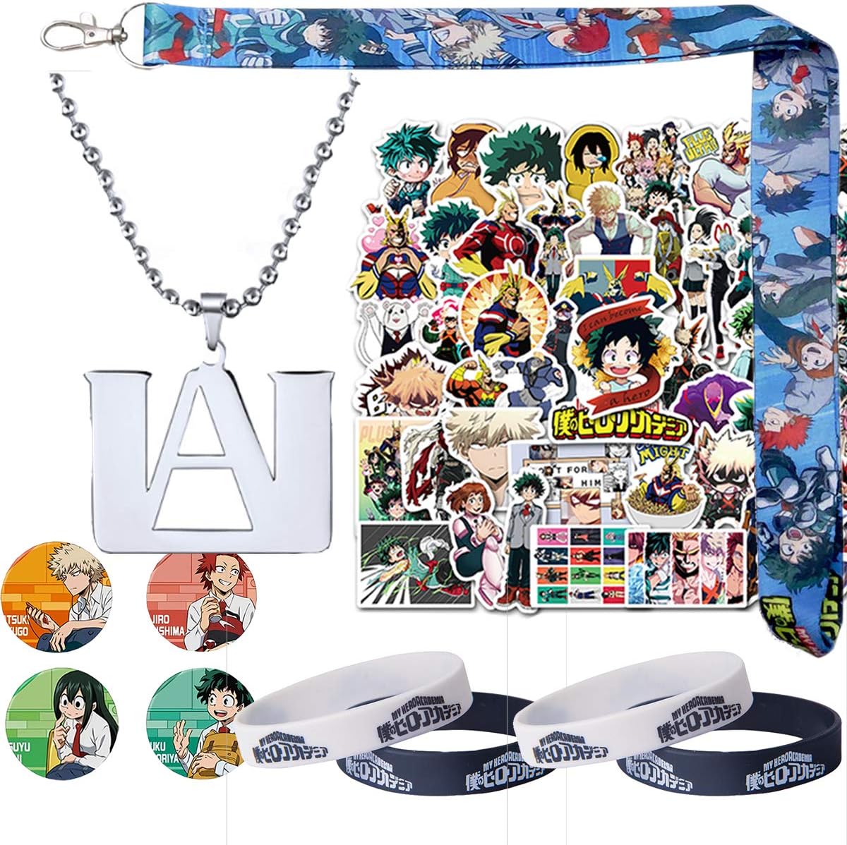 Amazon.com: My Hero Academy Gift Set My Hero Academy Anime Fan Pendant ...