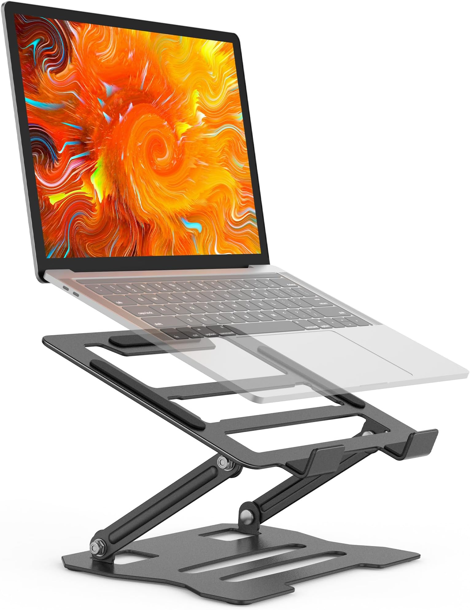 Rupoku Adjustable Laptop Stand, Ergonomic Laptop Riser Heat Vent ...