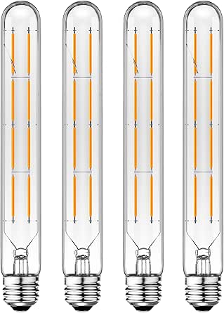 XININSUN T10 - Bombillas LED tubulares largas, foco tubular regulable E26, equivalente a 75 W ...