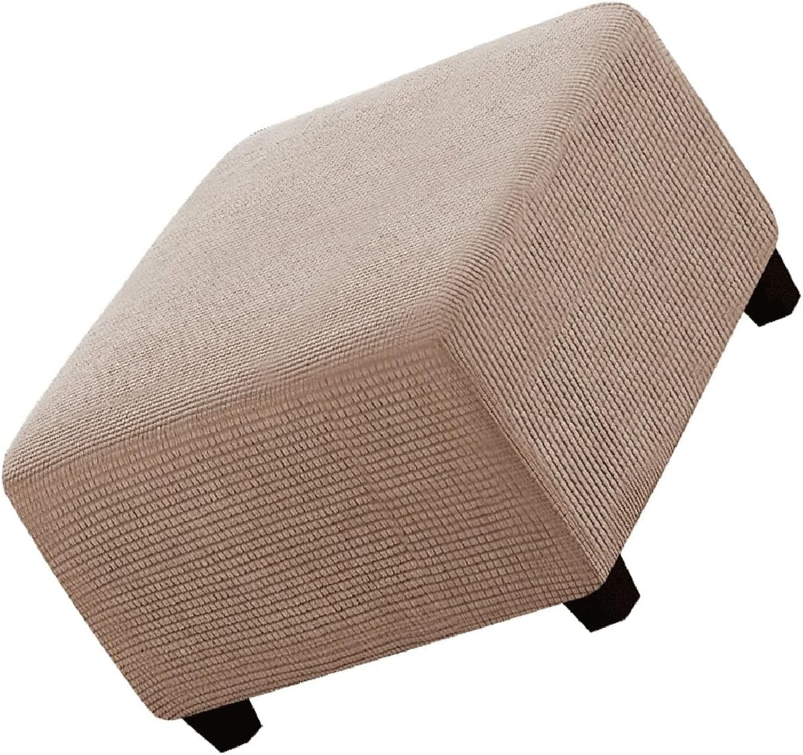 Velvet Foot Stool Cover Square Ottoman Slipcover VelvetSuper Stool ...