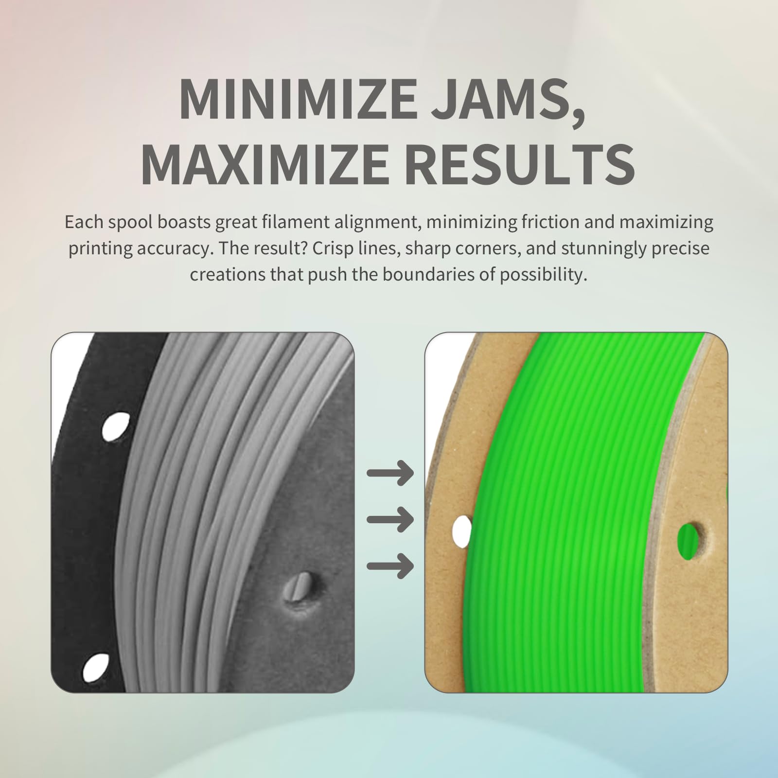 Snapklik.com : OVERTURE Easy PLA 1.75mm 3D Printer Filament, 1kg PLA ...