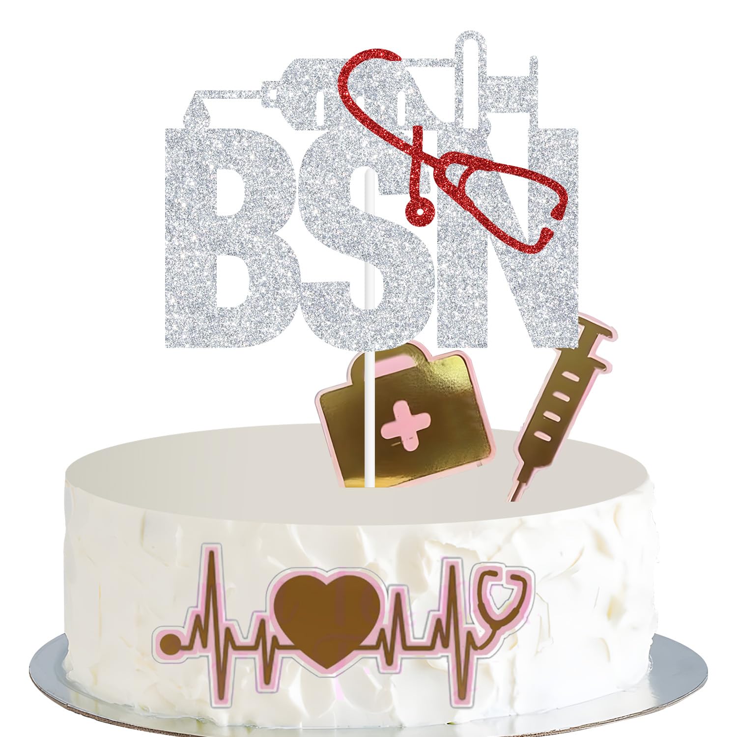 Congrats BSN Cake Topper, Nurse Décor, Future Nurse, Class of 2024 ...