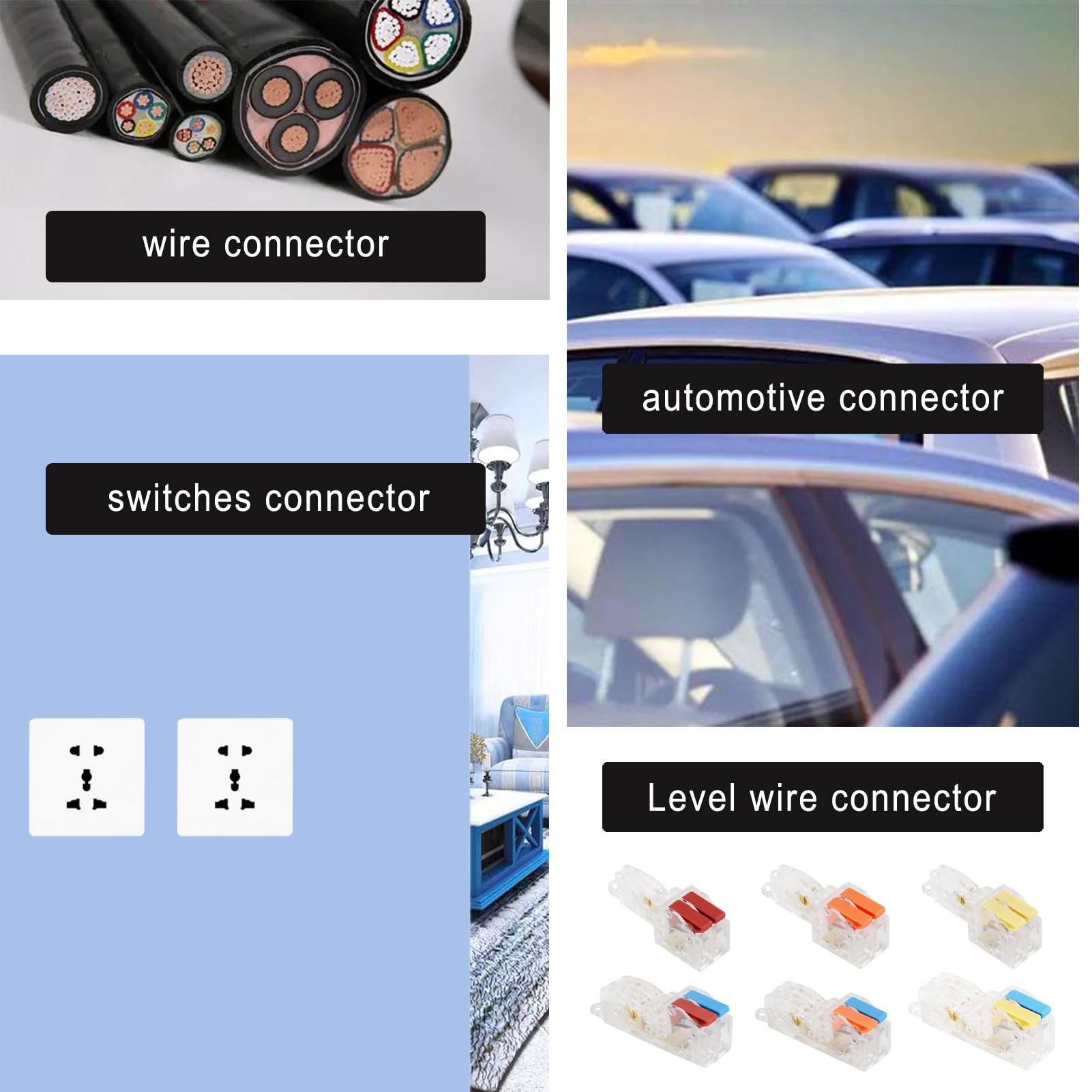 Snapklik.com : Mamfous 20 PCS T Tap Wire Connectors Disconnect ...