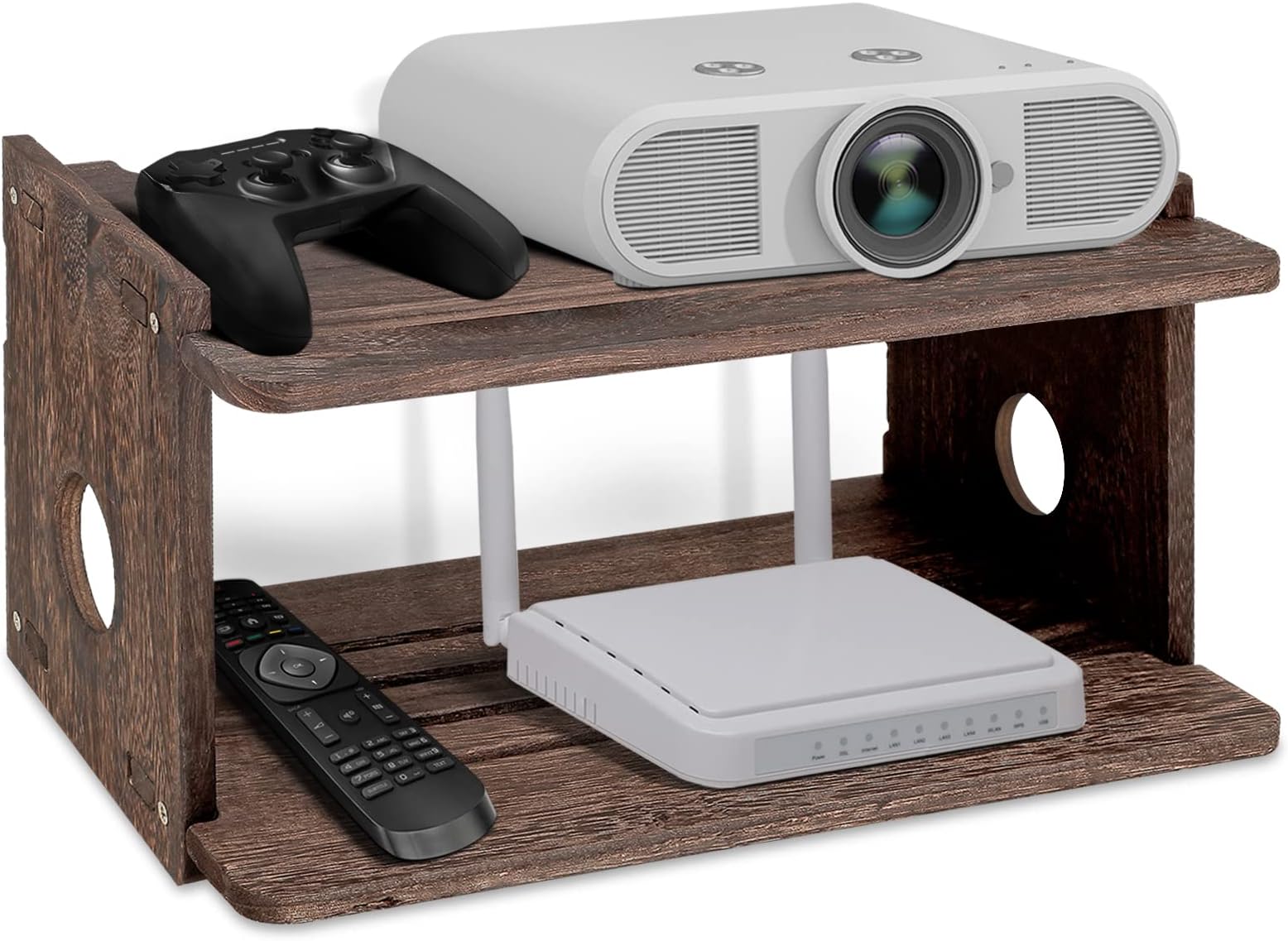 Amazon.com: BEARUT Floating Shelves Projector Shelf Rack Playstation ...