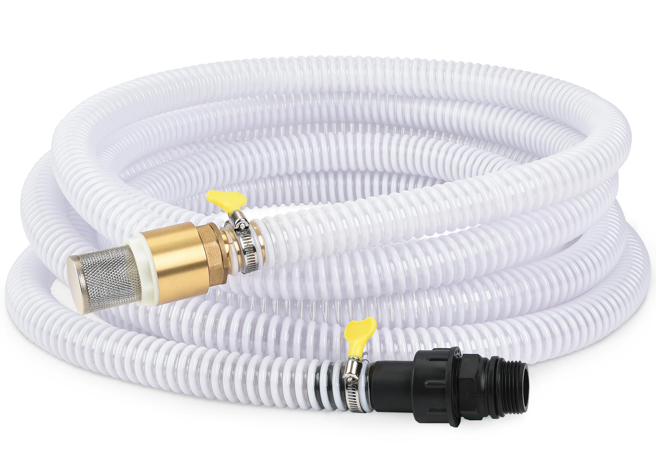 Snapklik.com : FLUENTPOWER 23FT X 1" Suction Hose Kit