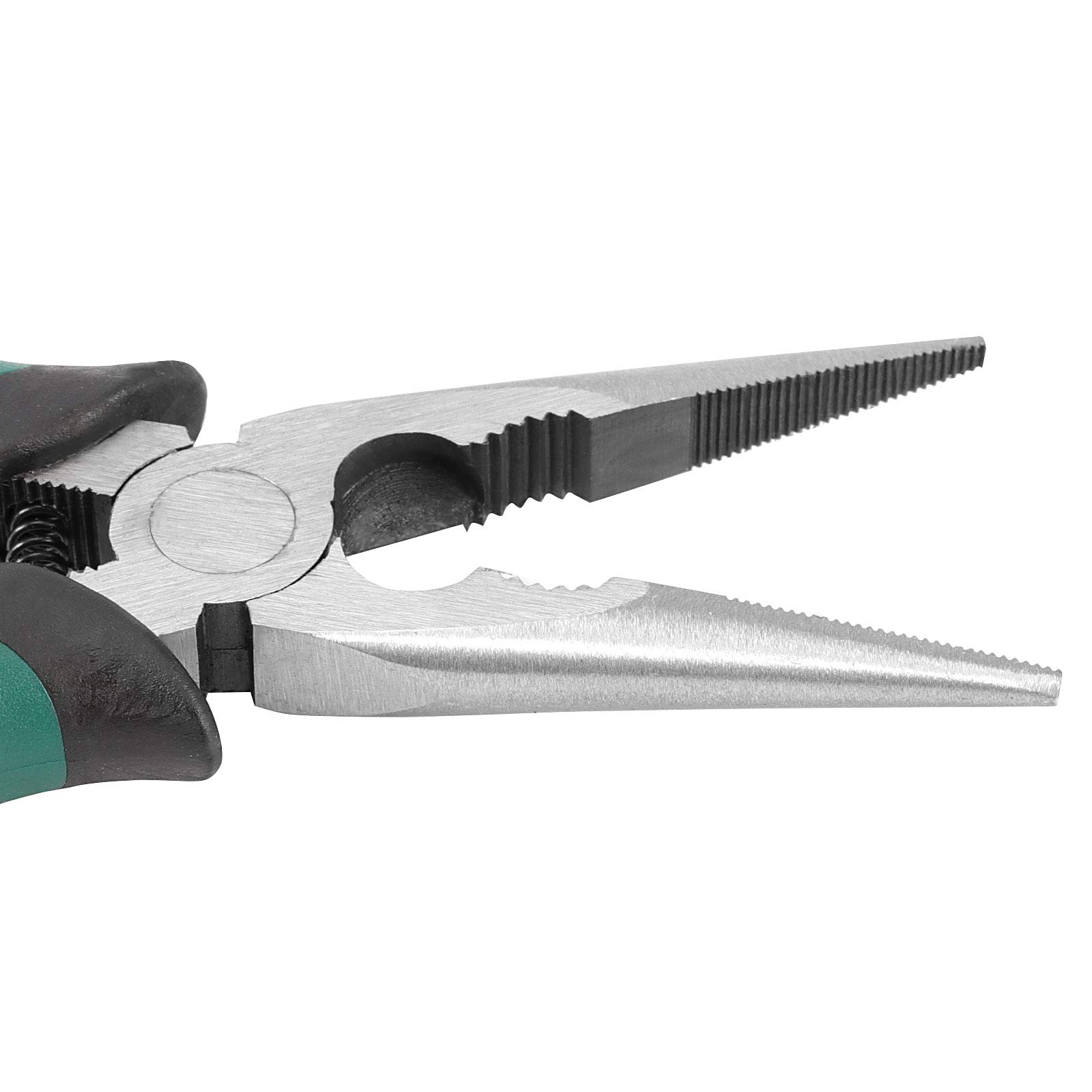 ZOENHOU 16 PCS 6 Inch Spring Loaded Needle Nose Pliers with Side Cutter ...