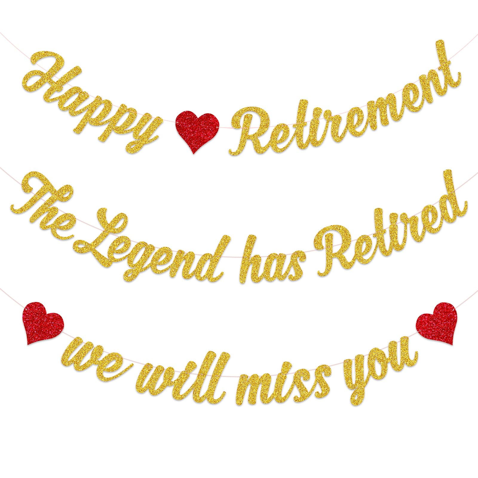 Amazon.com: Tinbax Retirement Party Decorations - Happy Retirement ...