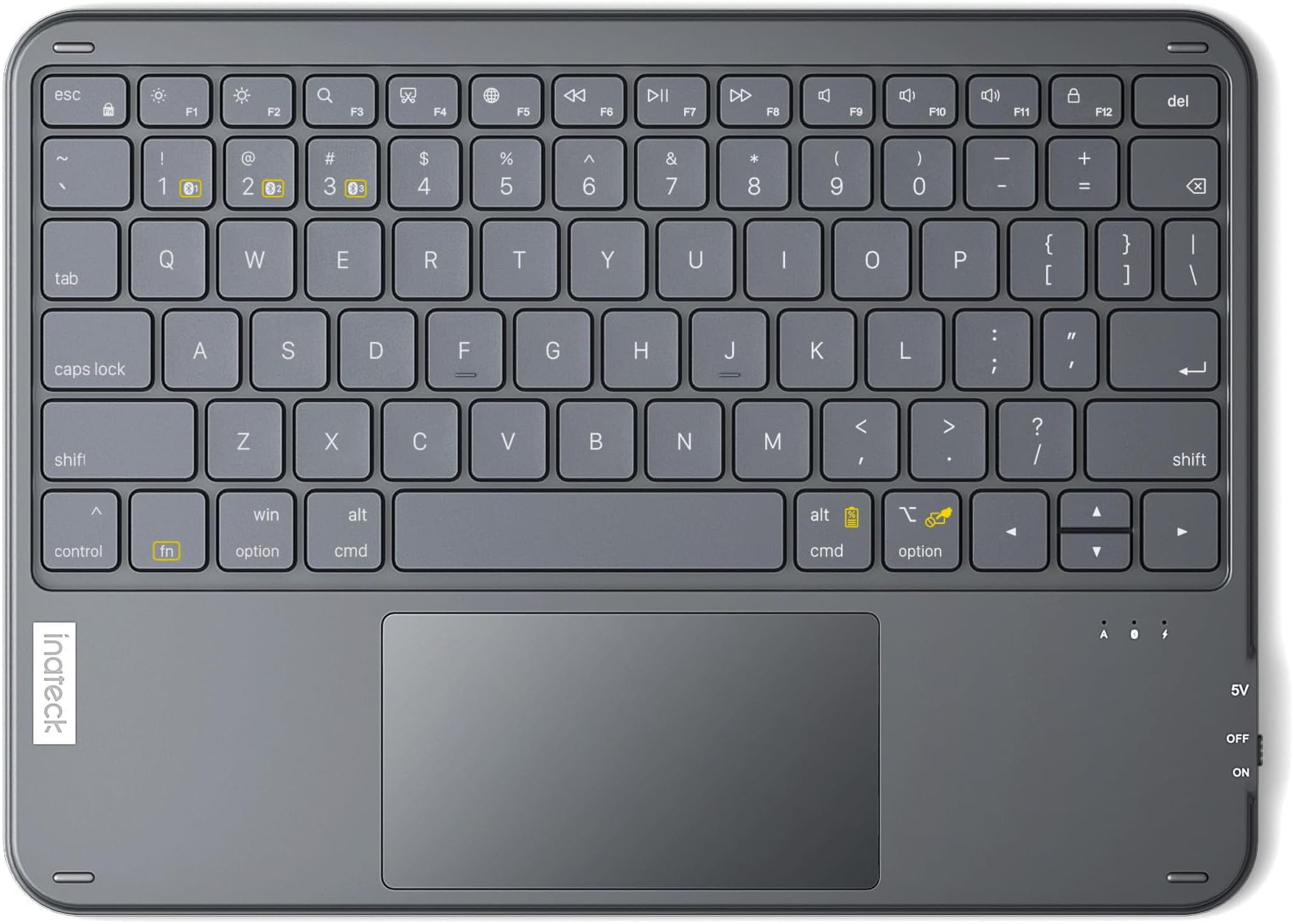 Amazon.com: Inateck Bluetooth Keyboard with Touchpad, Ultra Slim and ...