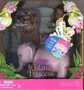 Amazon.com: Barbie As the Island Princess Playset (K8112) - 4.5 Inch ...
