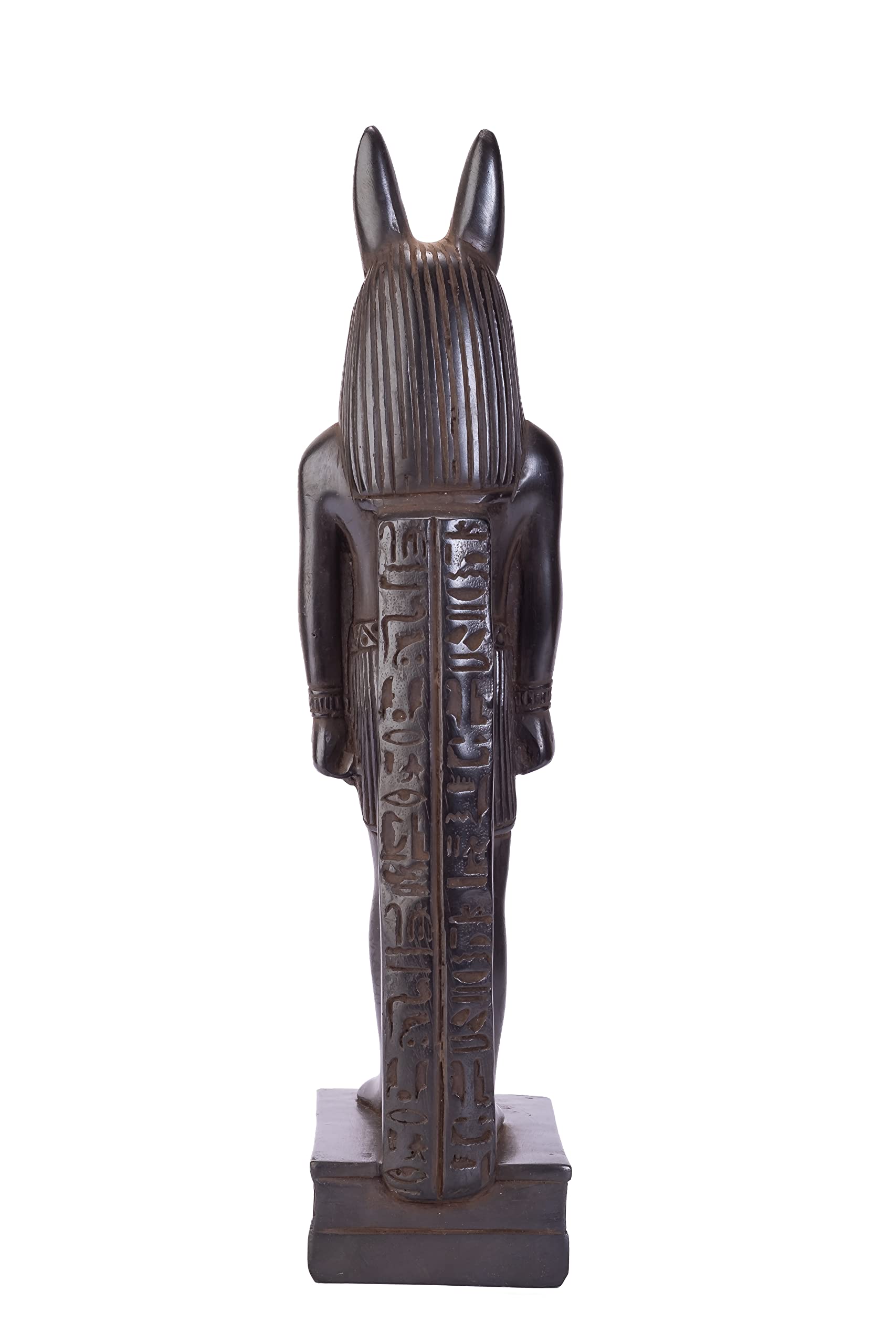 Estatua De Chacal Egipcio Figura Anubis. Egipto. H:36cm Decorar Con