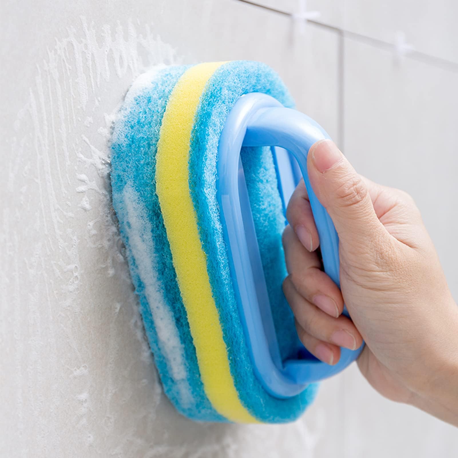 2Pcs Cleaning Brush,Bathroom Cleaning Sponge,Cleaning Sponge for ...