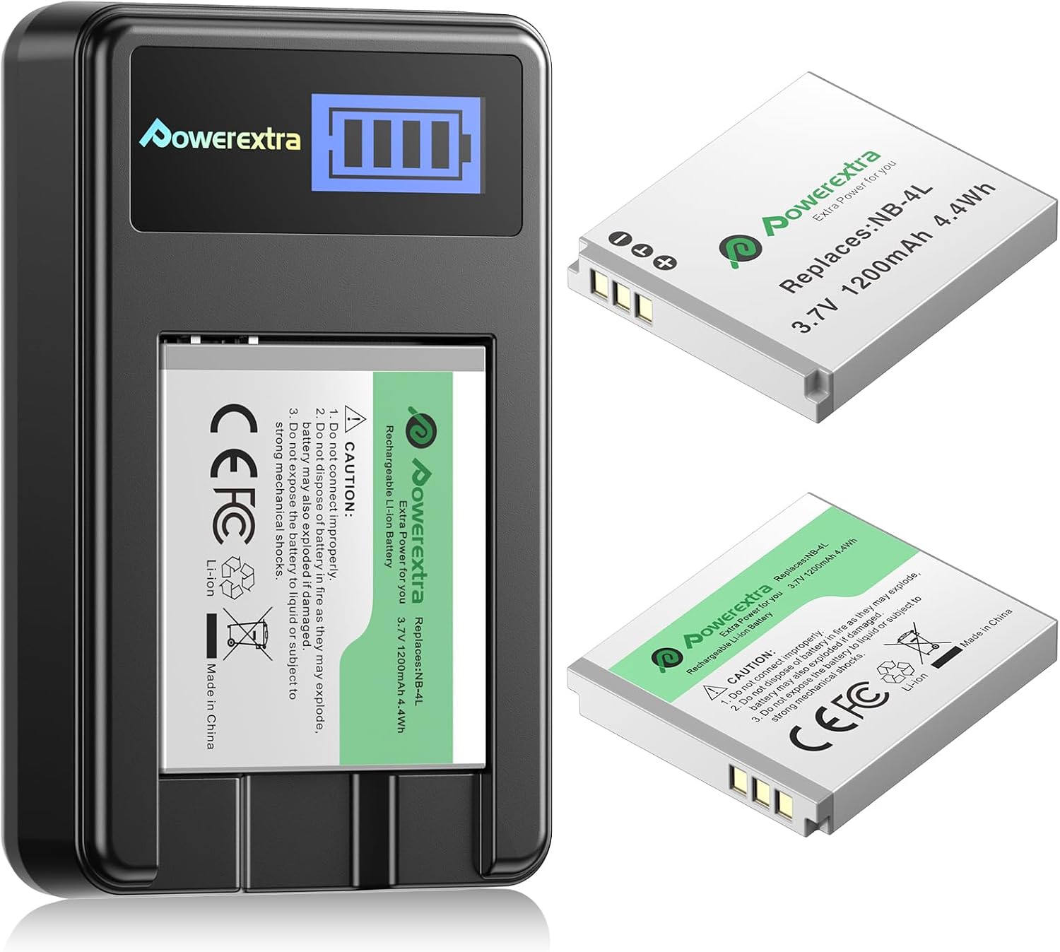 Amazon.com: 2 Pack NB-4L Battery and Charger for Canon CB-2LV and ELPH ...
