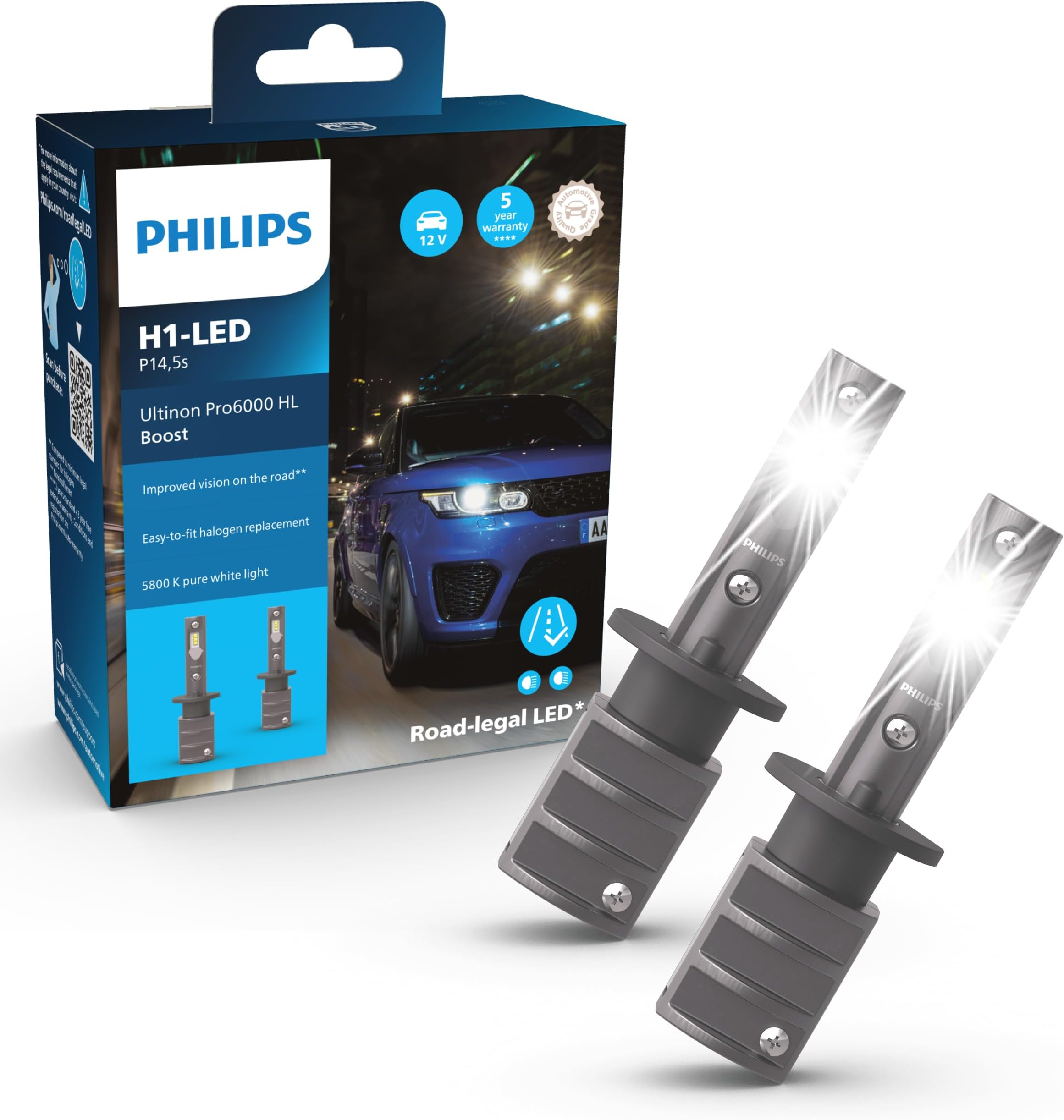 Philips Ultinon Pro6000 W5W T10 LED-Fahrzeugbeleuchtung mit ...