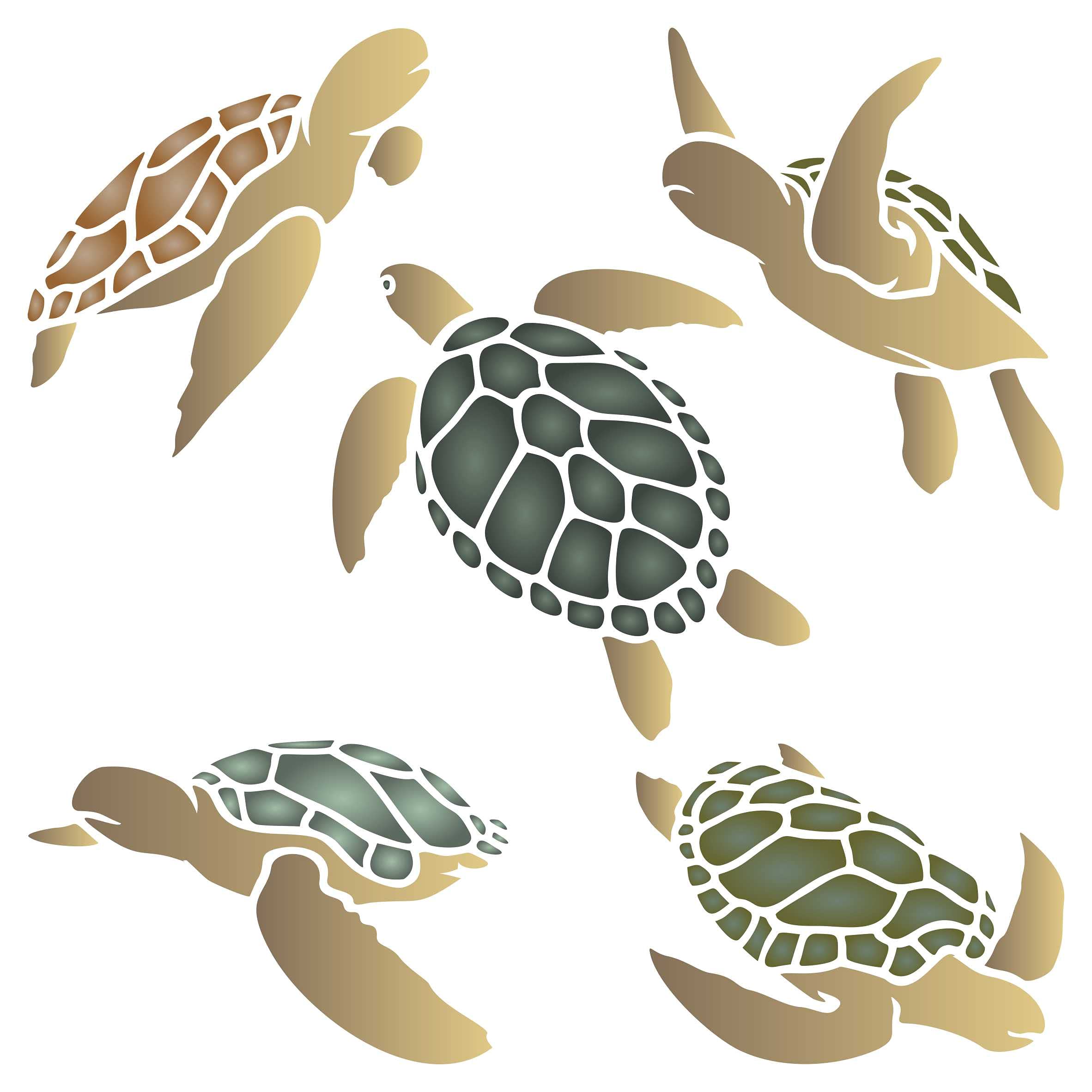 Turtle Stencils Template