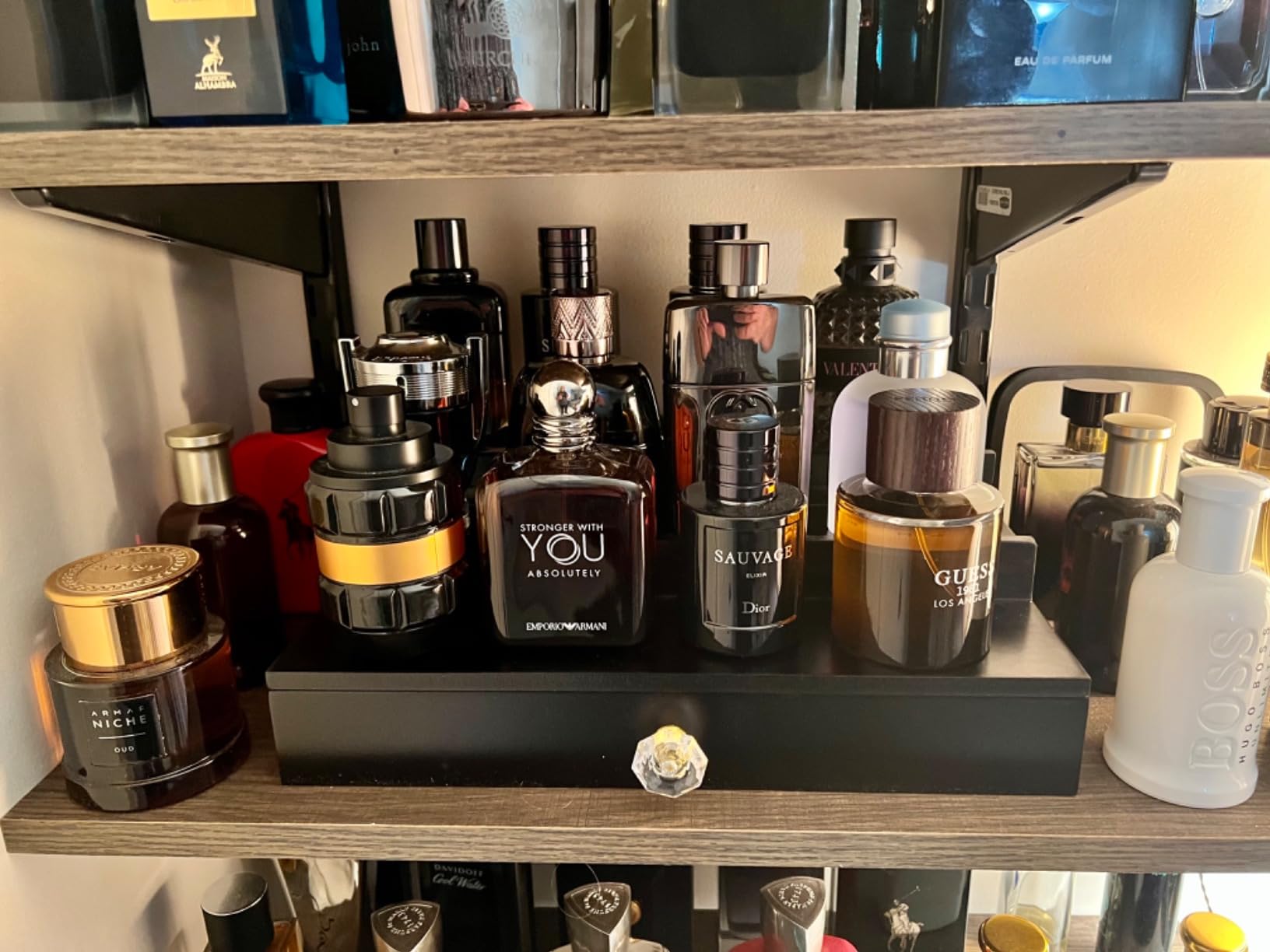 $9/mo - Finance Iswabard Cologne Organizer for Men 3 Tier Cologne Stand ...