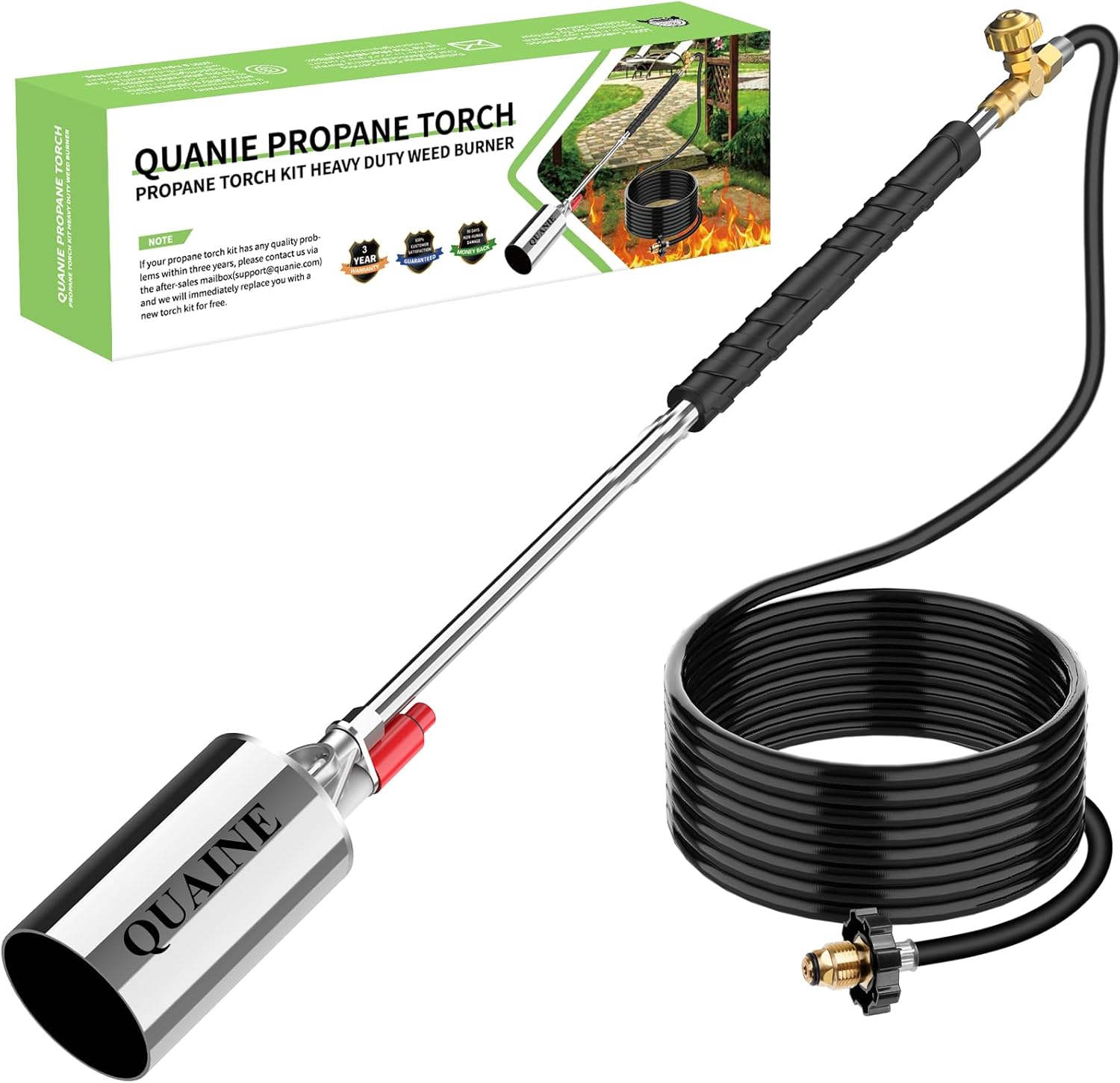 Amazon.com: Propane Torch Weed Burner Kit,High Output 1,800,000 BTU ...