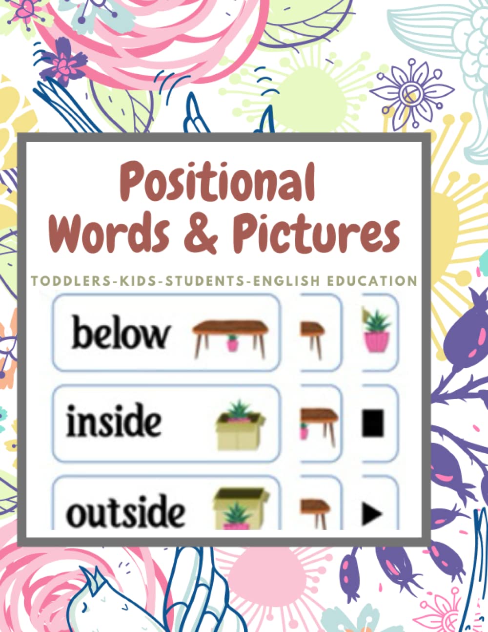Buy Positional Words and Pictures for Toddlers Kids Students English ...