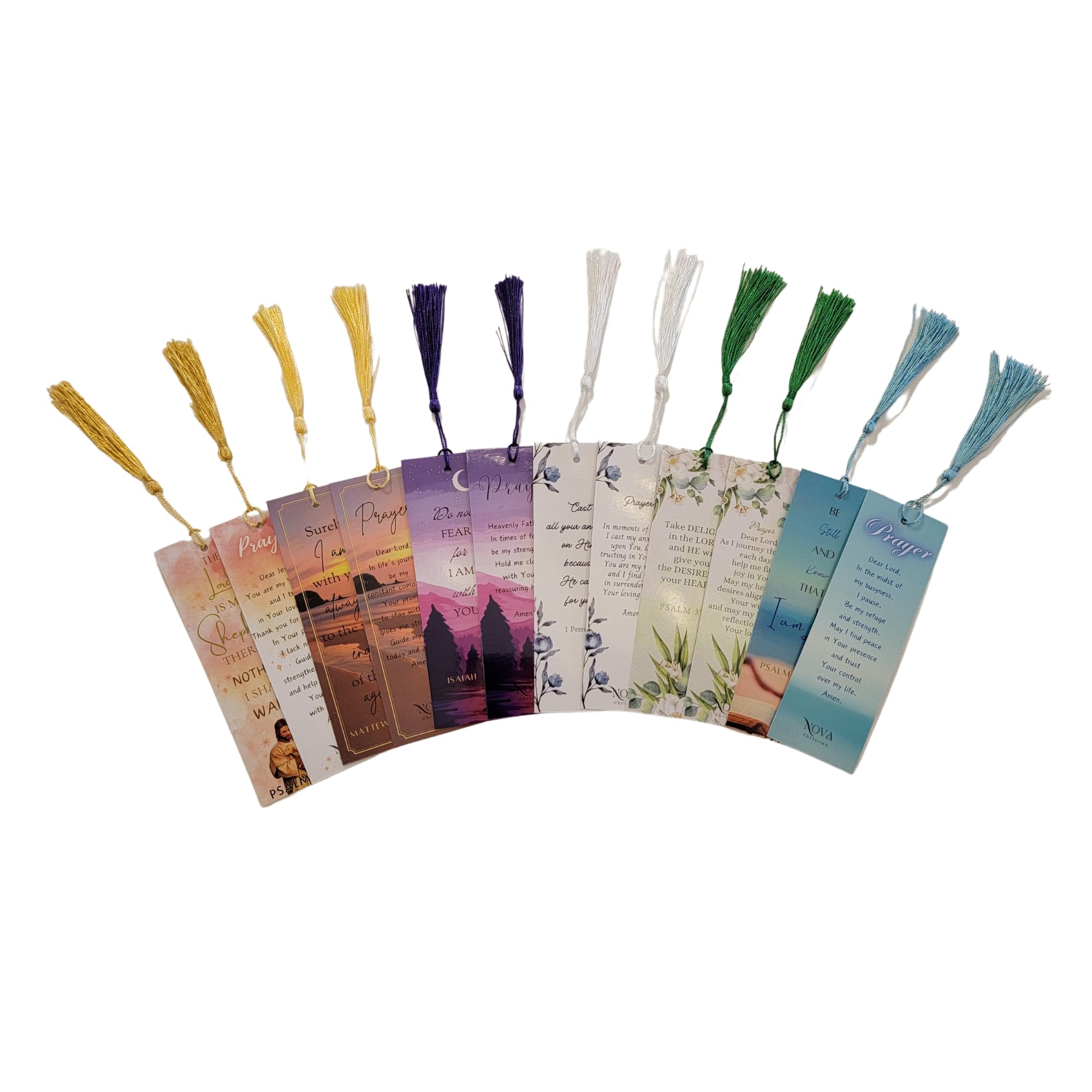 Book Marks 72 Pack Christian Bookmarks Bulk, Religious Scripture, 12 ...