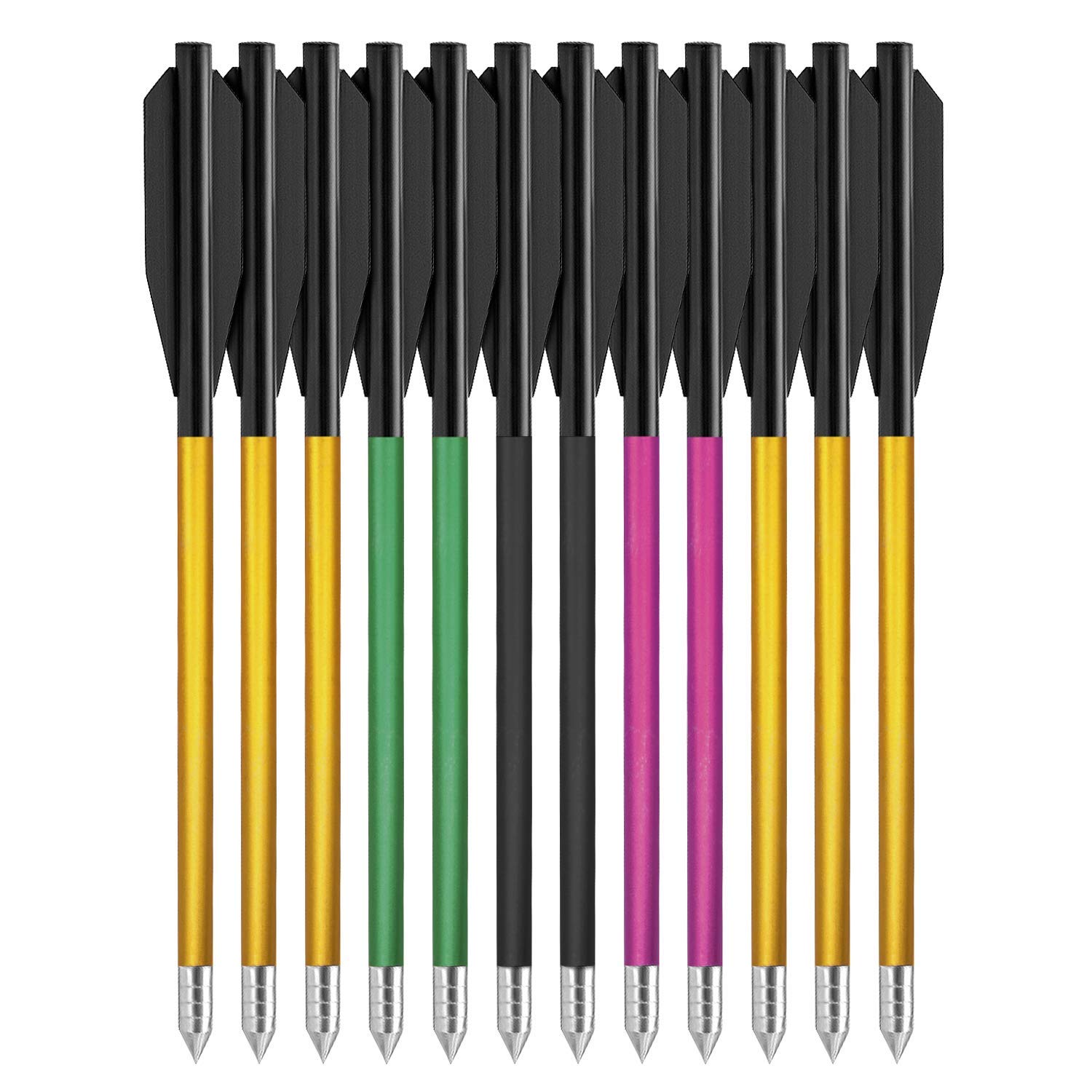 Buy Feidaguji Mini Crossbow Bolts,6.3'' Aluminium Colorful Arrows for ...