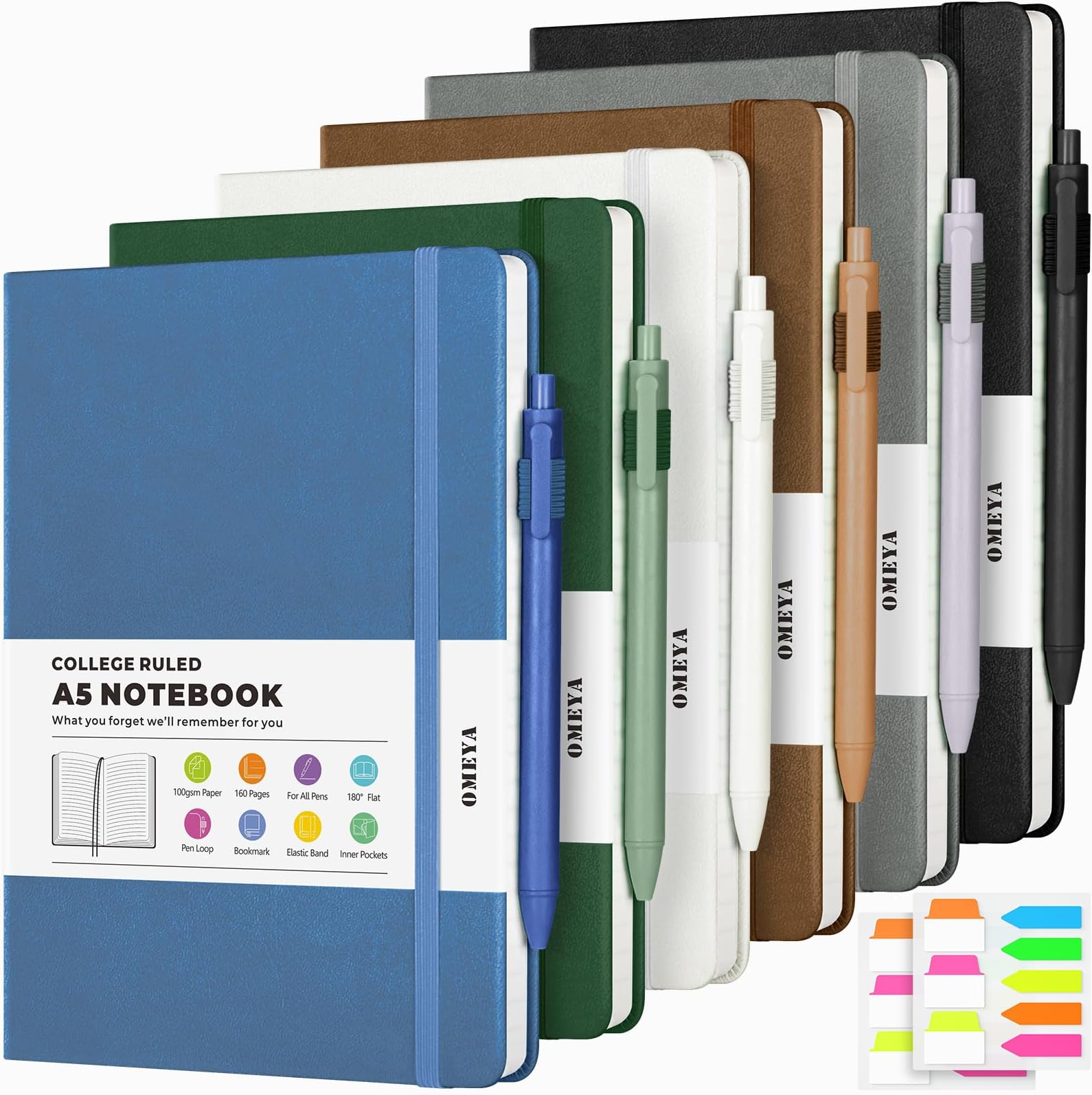 Amazon.com : feela Hardcover Notebook For Work, Classic Ruled Lined ...