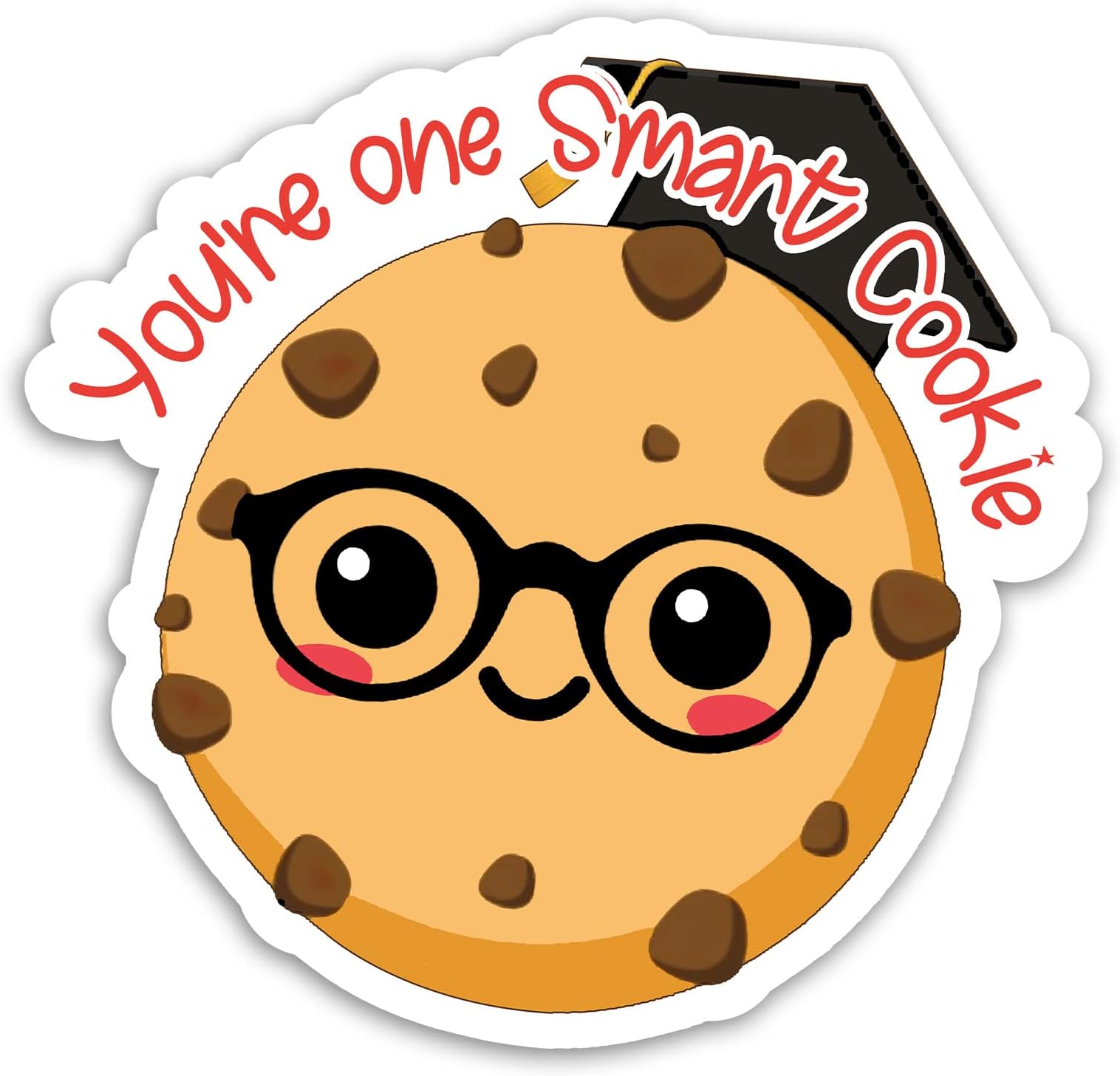 Amazon.com: Milleyz You're One Smart Cookie Stickers, Cookie Stickers ...
