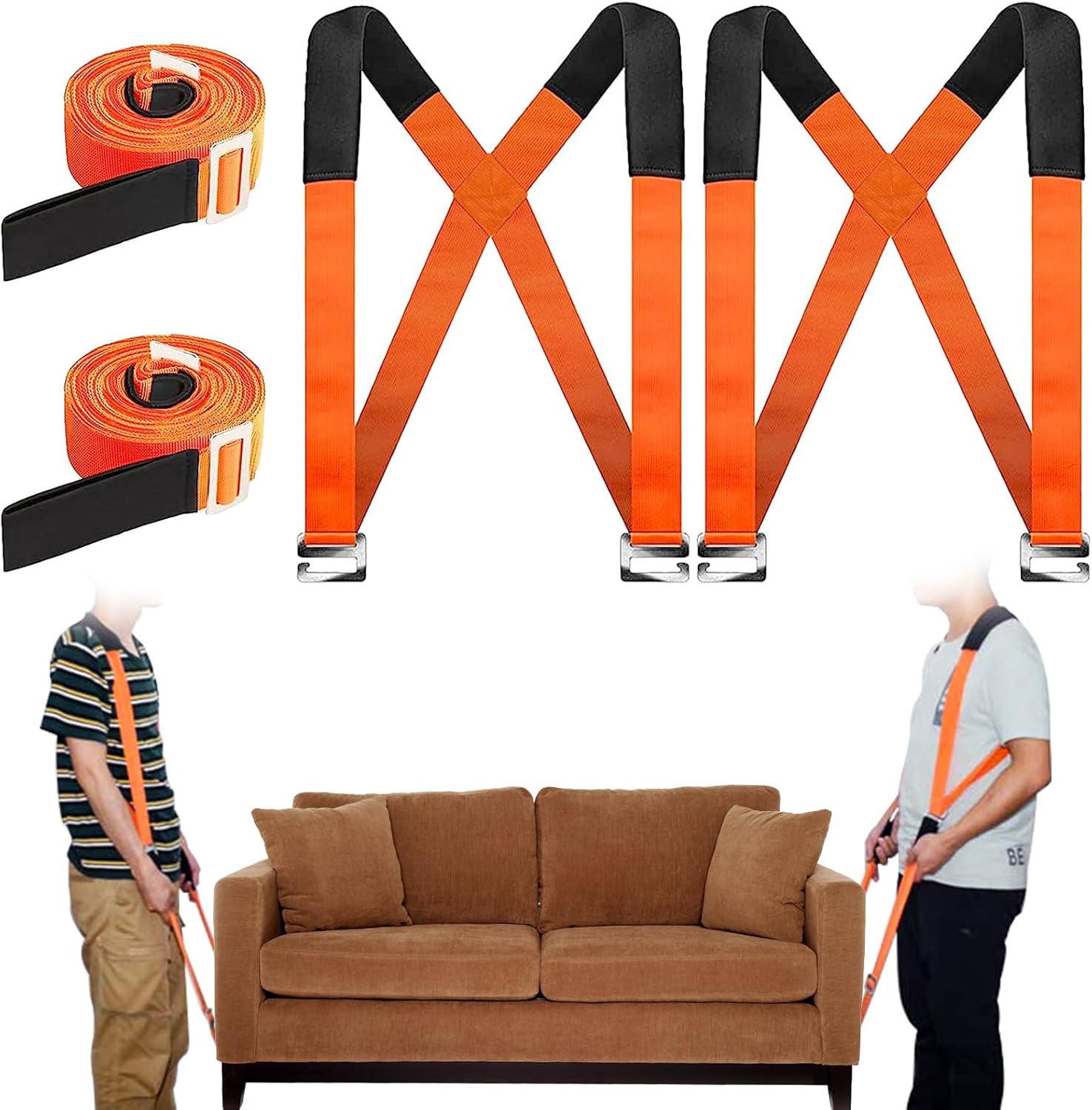 Amazon.com: TRINKA Shoulder Padded Moving Straps, 2-Person Lifting and ...