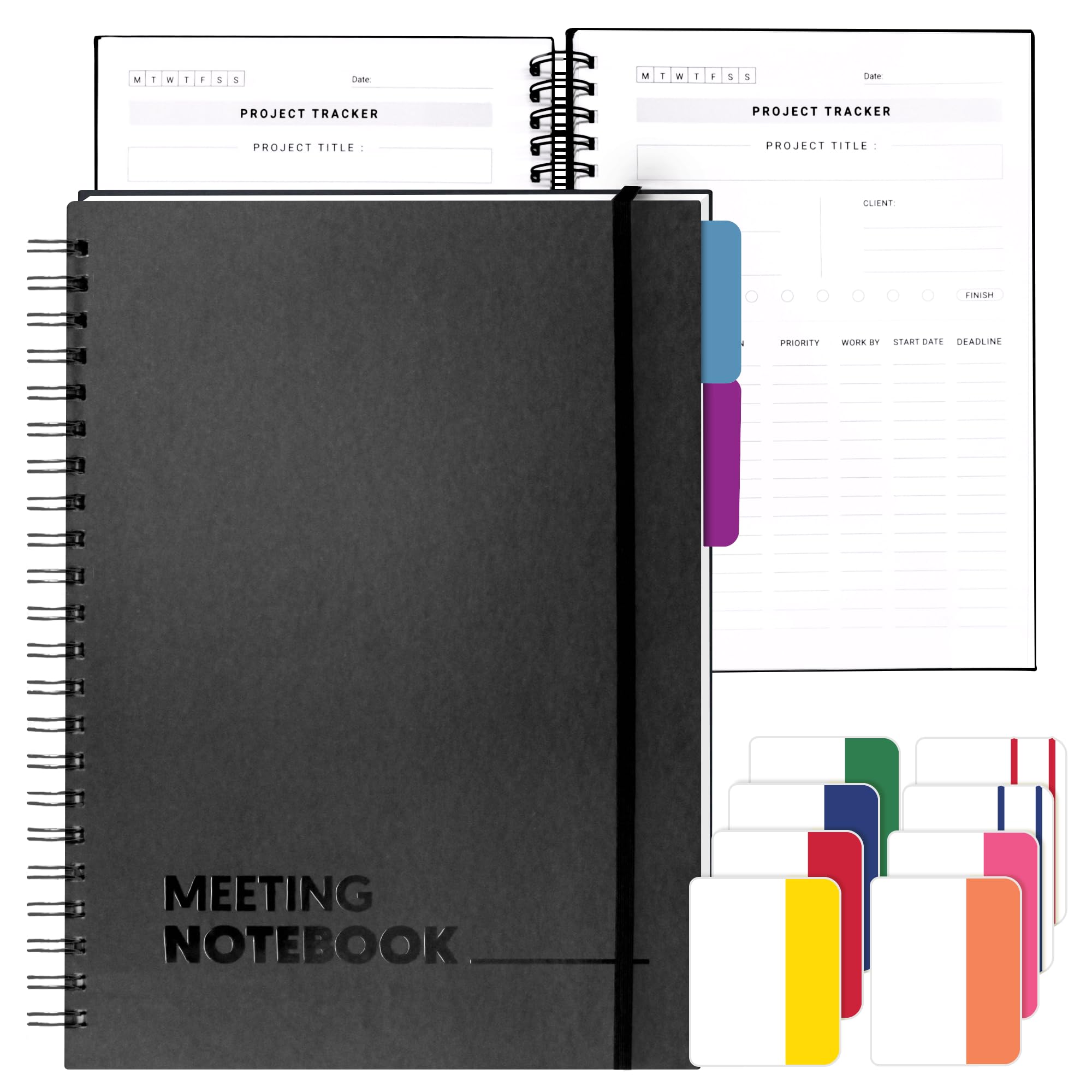 Amazon.com : SEEKZ Meeting Notebook, Meeting Notebook For Work ...