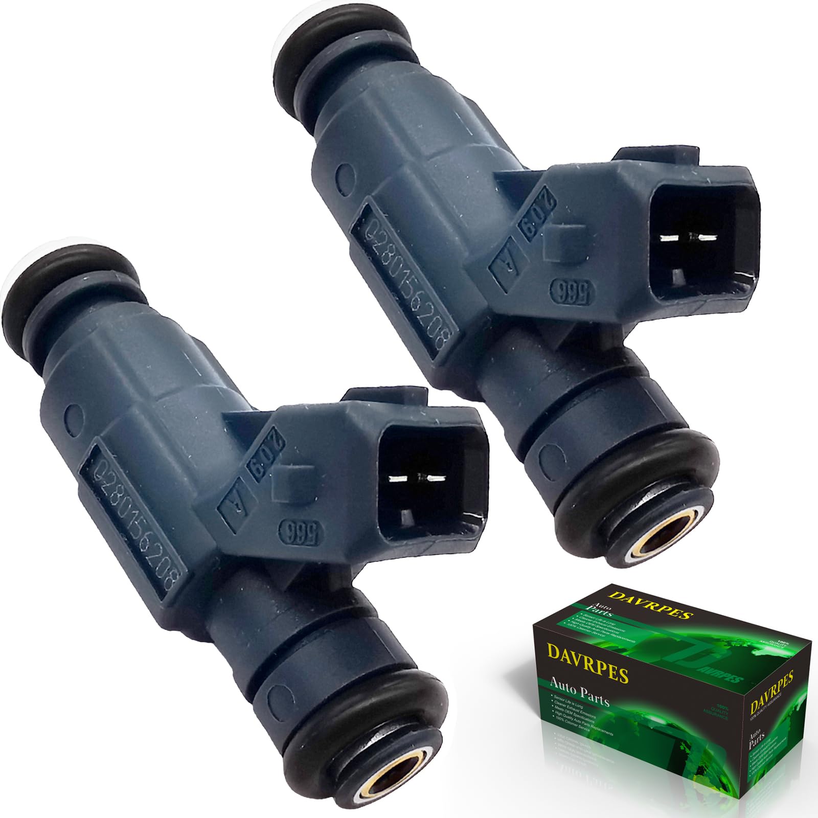 Amazon.com: DAVRPES 2pcs 0280156208 Fuel Injectors Fuel Spray Nozzle 4 ...
