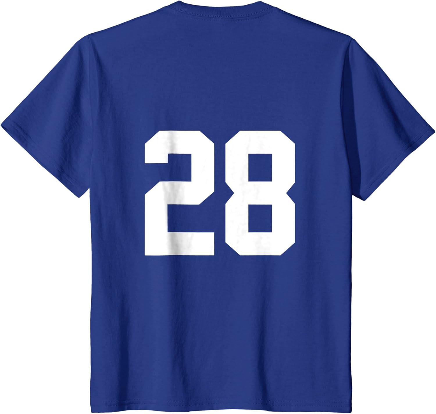 Amazon.com: 28 Sports Jersey Number on Back T-Shirt for Team Fan Player ...