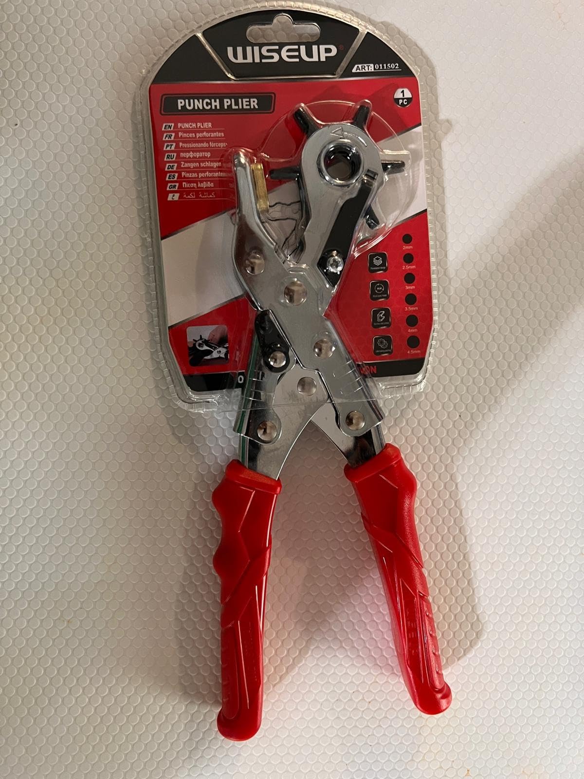 Amazon.com: WISEUP Belt Punch, Rotary Punch Pliers Set, Heavy Duty 6 ...