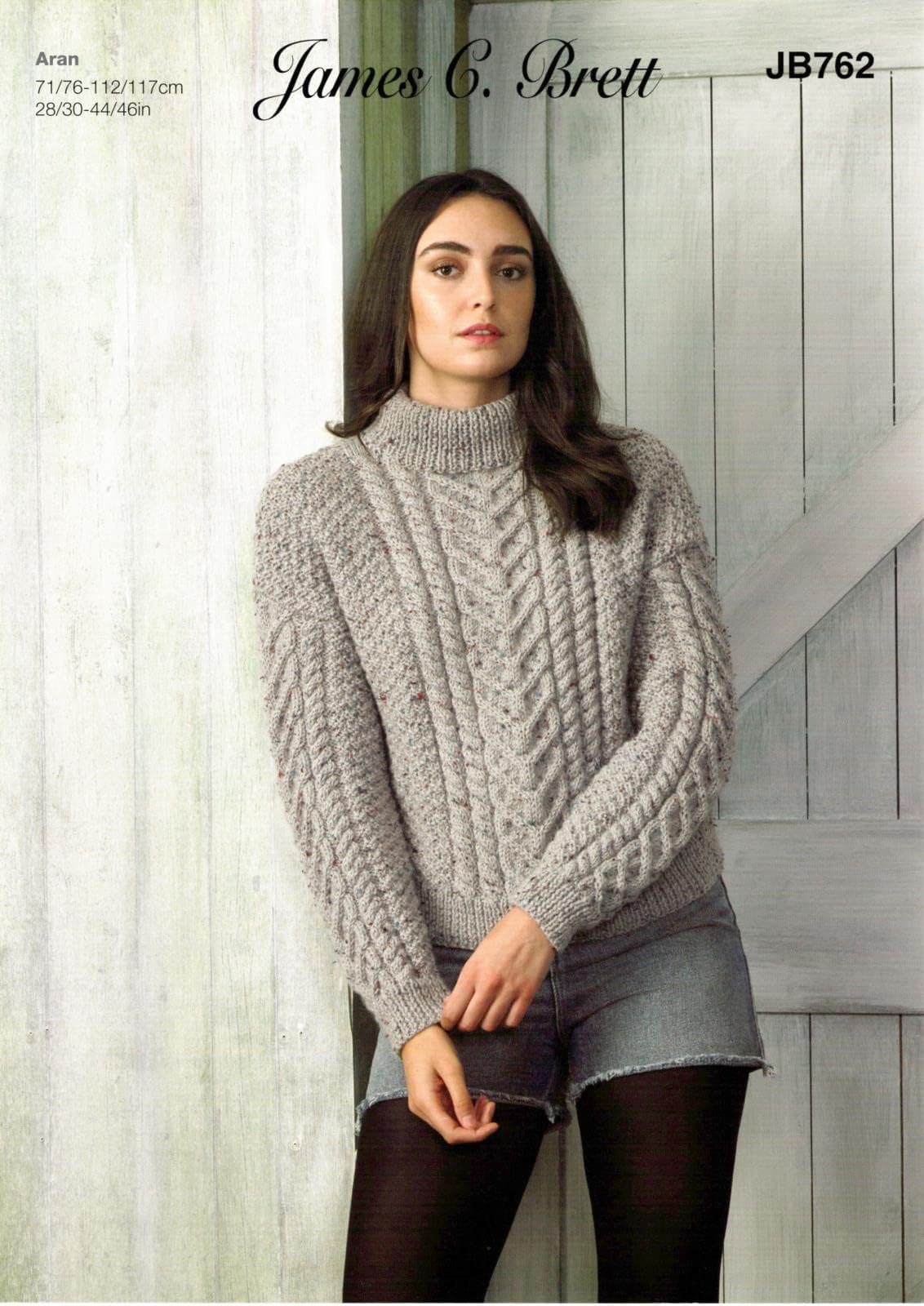 James C Brett JB762 Knitting Pattern Womens Sweater in Rustic Aran ...