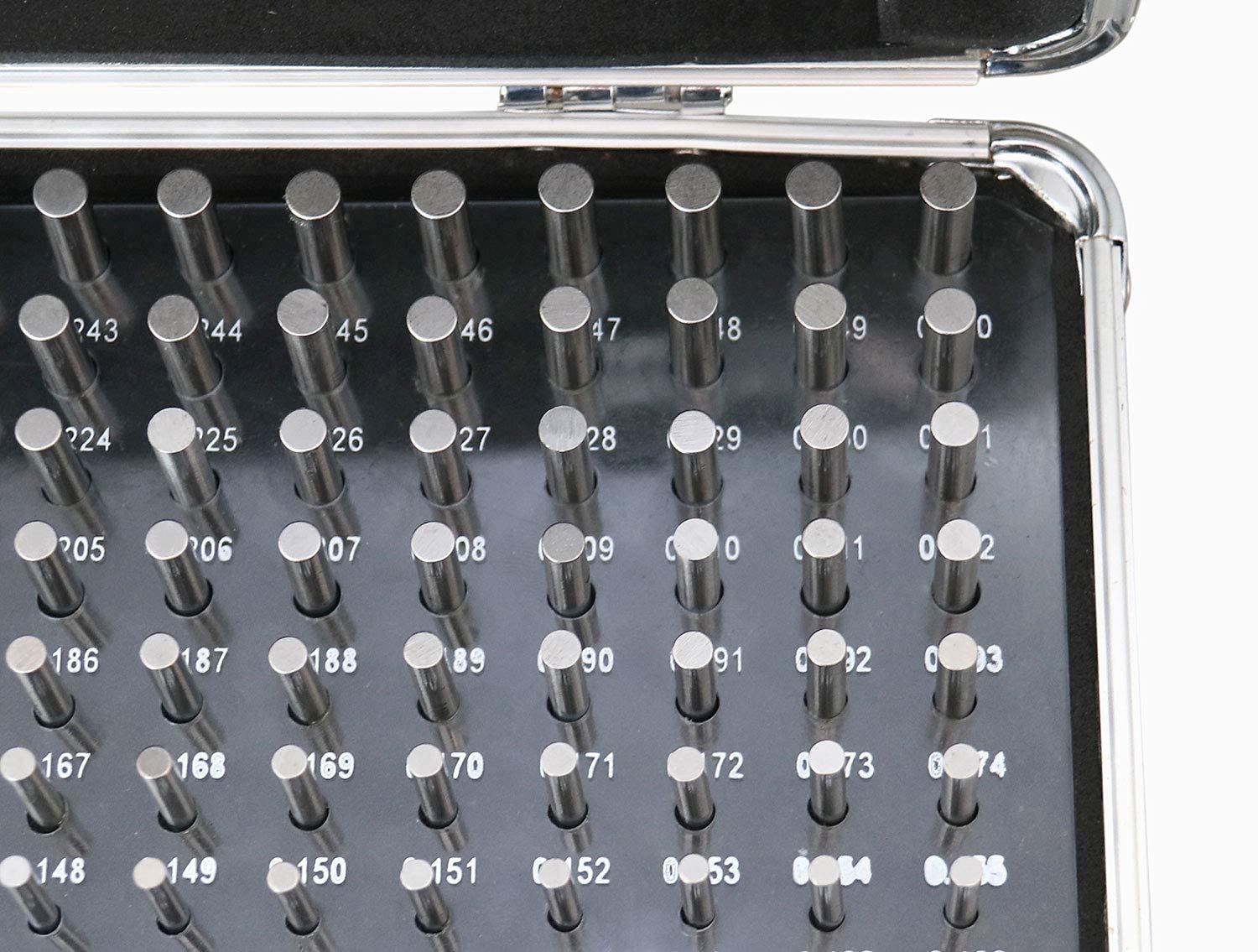 Gauge Pin Set 190 PCS M1 (0.061-0.250") Minus Steel PIN GAGE Set ...