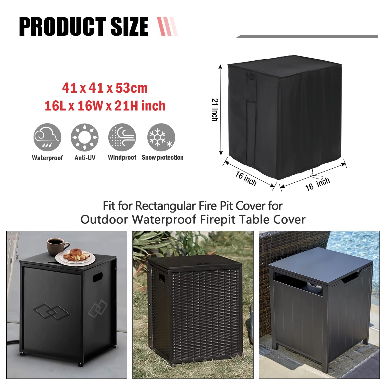 Snapklik.com : Youlvy Outdoor Table Cover For 16 Inch Propane Tank ...