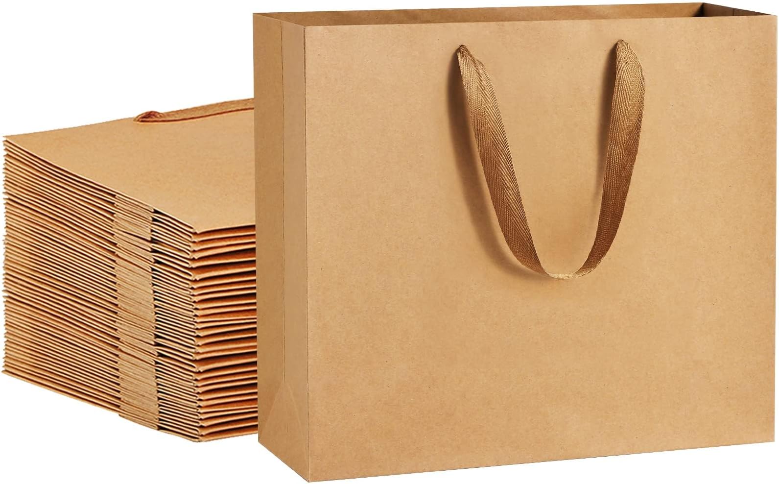 LENDIS Paper Bags 20 Pack Gift Bags Heavy Duty Kraft Paper Brown Gift ...