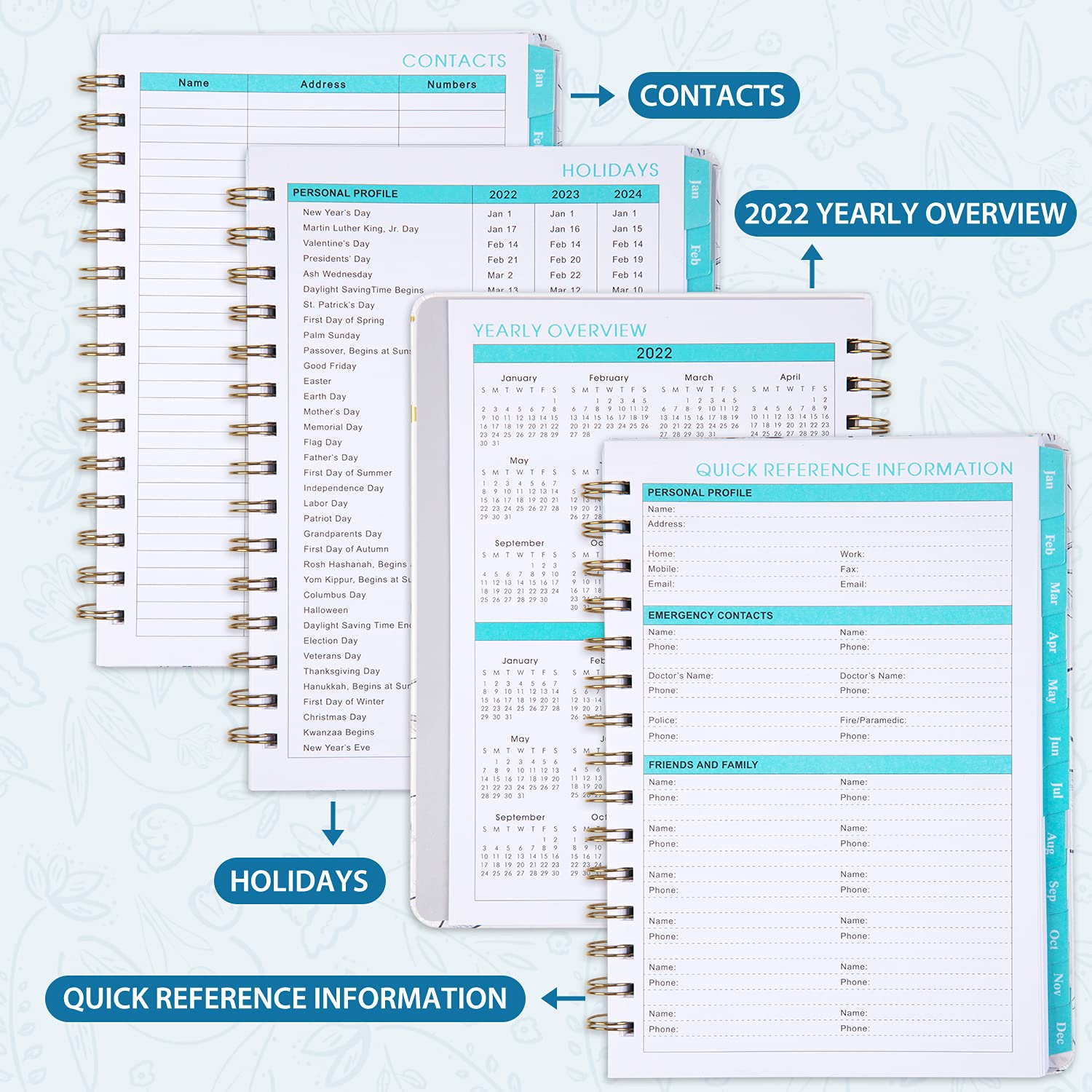 Buy 2022-2023 Planner, TOUVE A5 Planner Weekly and Monthly from JUL ...