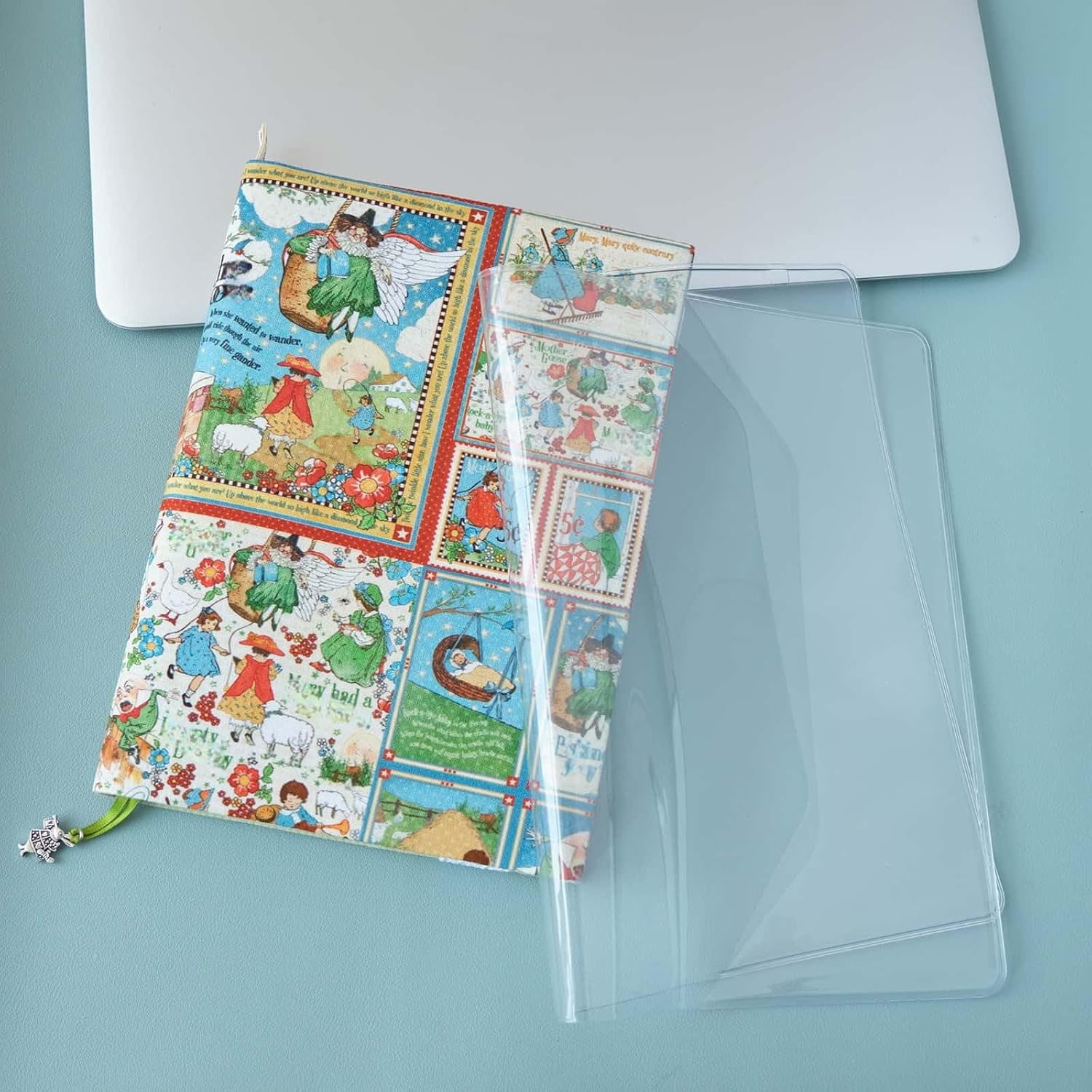 Amazon.com : A5 Plastic Clear Book Cover. a5 Clear Notebook Cover 6.1 ...