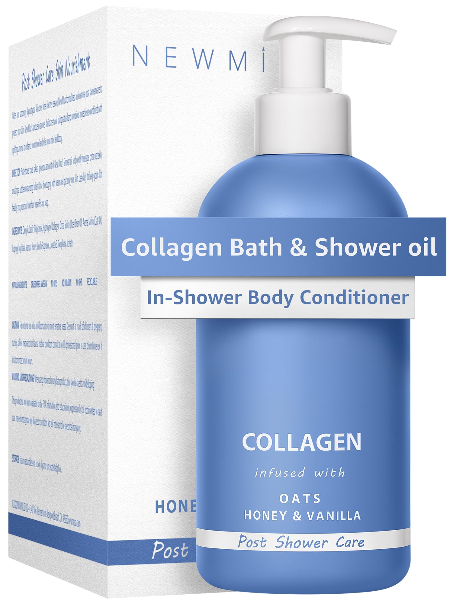Amazon.com : Collagen In-Shower Body Conditioner Soft Skin Natural Post ...