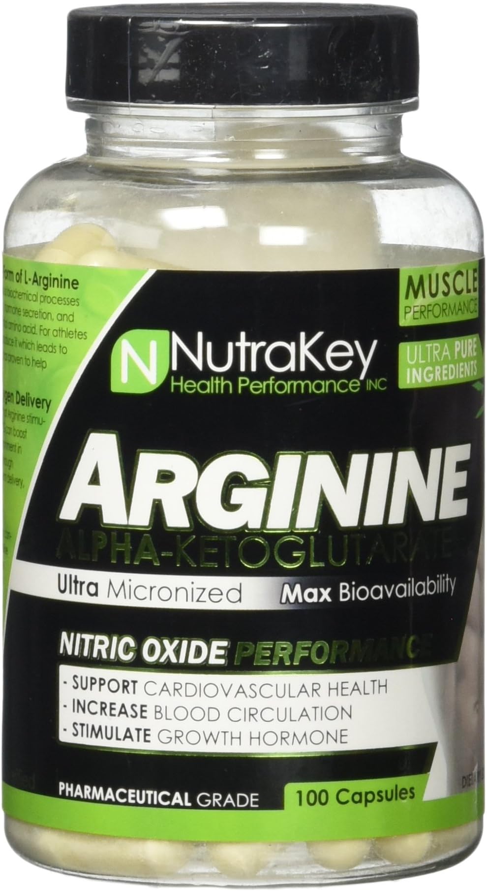 Amazon.com: NutraKey Arginine 500mg, 100 Count : Health & Household