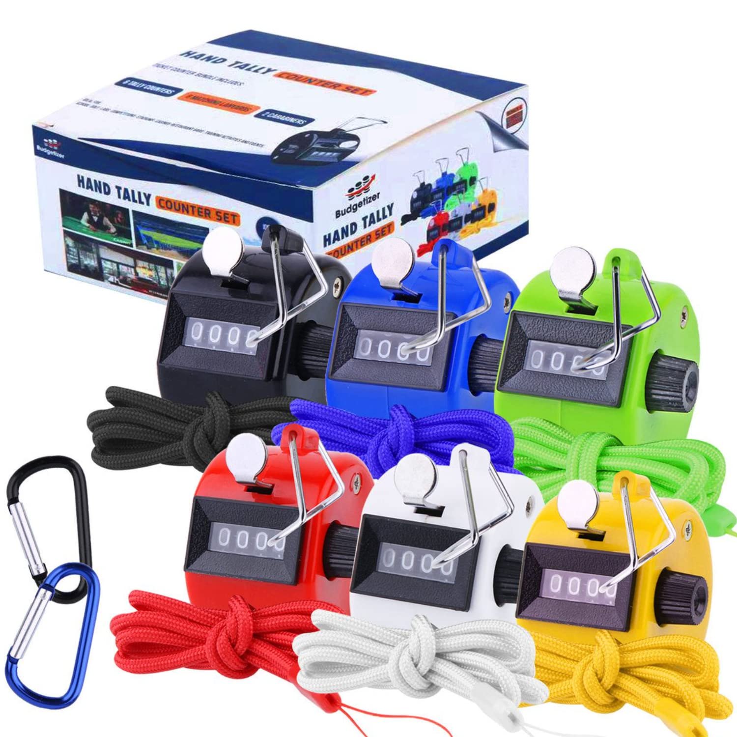 Buy Hand Pitch Tally Counter Clicker –2/6 Pack Handheld People Lap ...