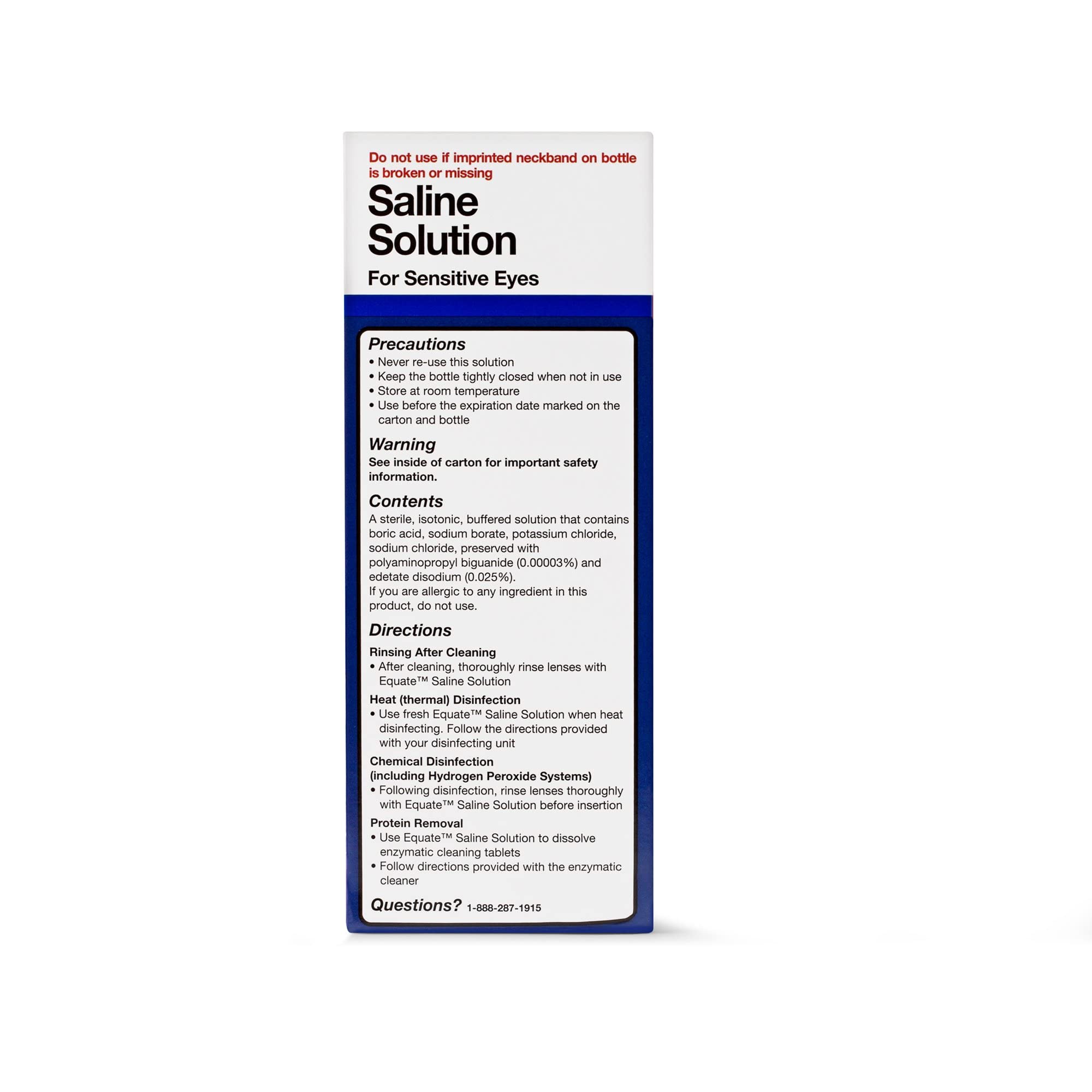 Snapklik.com : Equate Saline Solution For Sensitive Eyes, 12 FL Oz Bottles