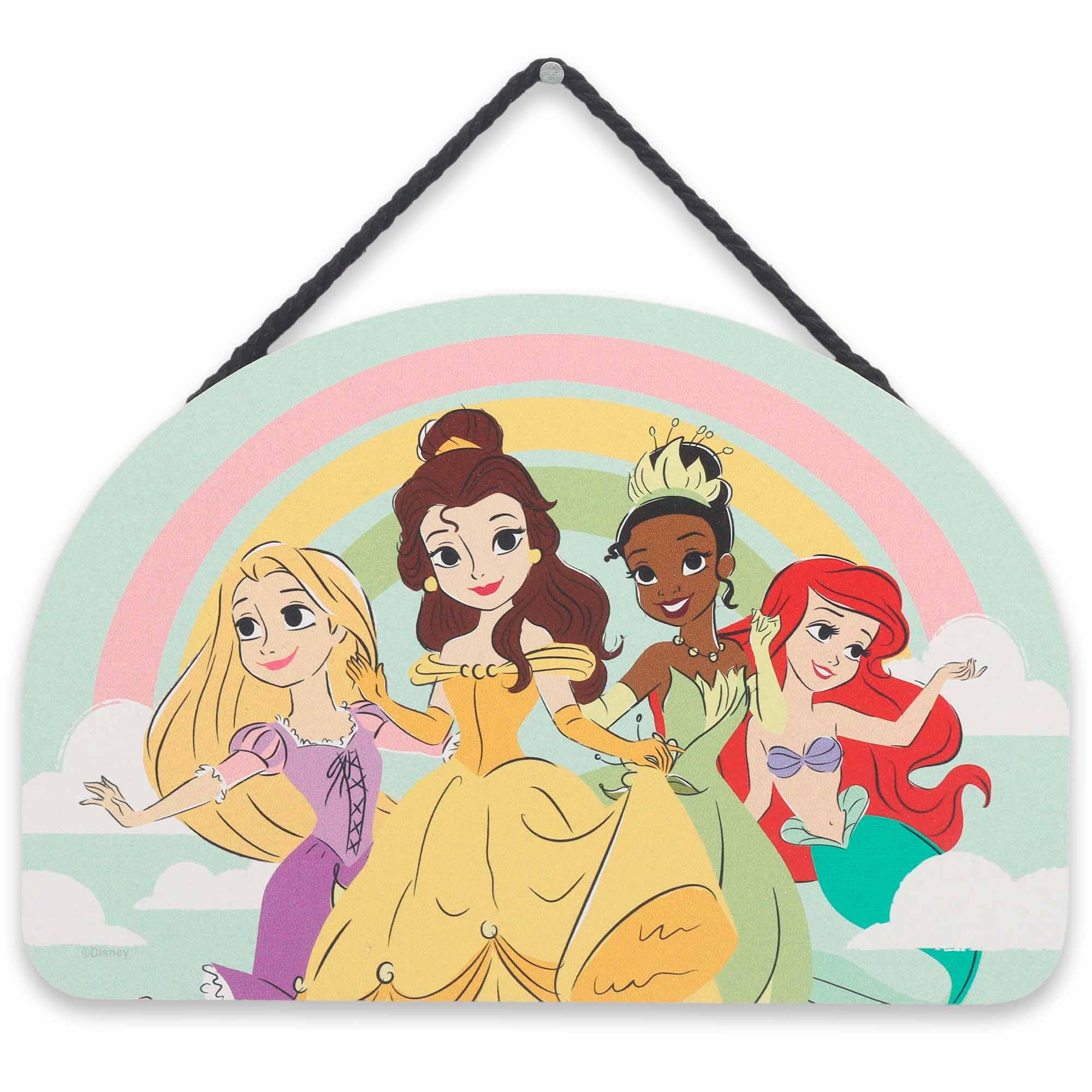 Amazon.com: Disney Princess Rapunzel, Belle, Tiana and Ariel Rainbow ...