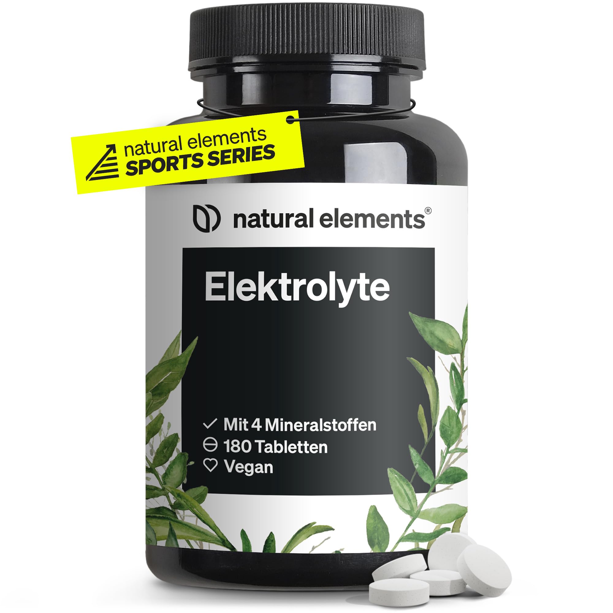 Elektrolyte Tabletten – 180 Tabletten mit Magnesium, Kalzium, Natrium und Chlorid – mit ...